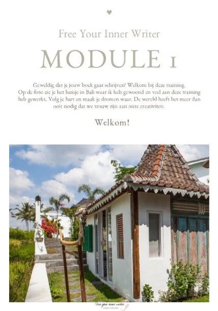 Writing Course (Dutch) — The Barefoot Diaries