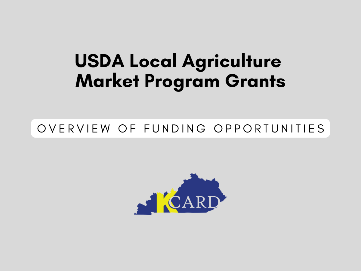 USDA Local Agriculture Market Program: Overview of Funding ...