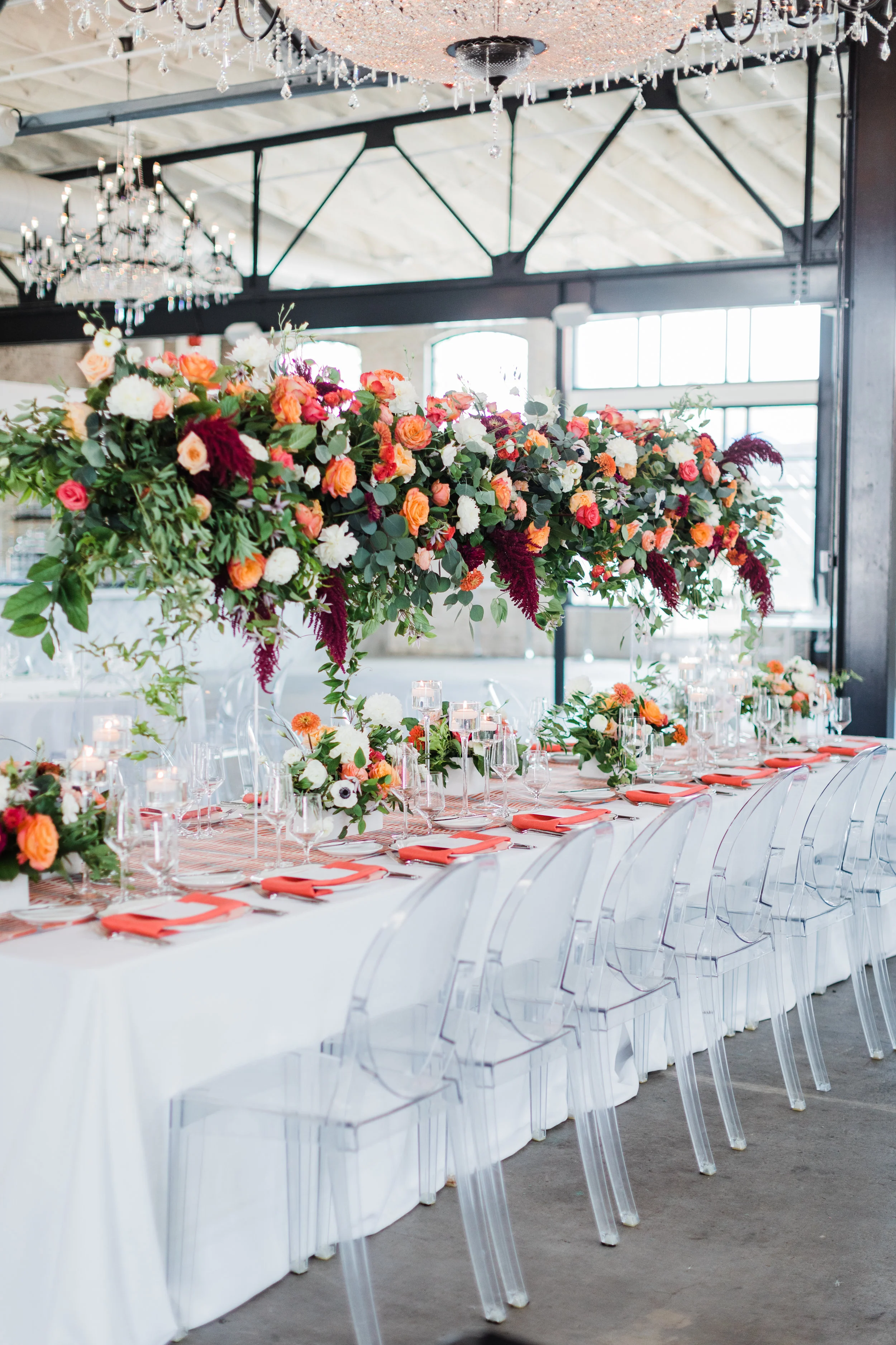 Rich Summer Colors at The Abbott — Good Earth Floral Design Studio