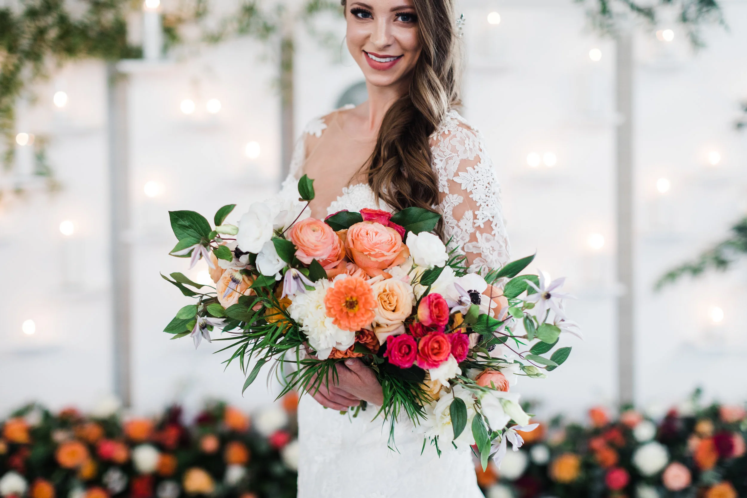 Rich Summer Colors at The Abbott — Good Earth Floral Design Studio