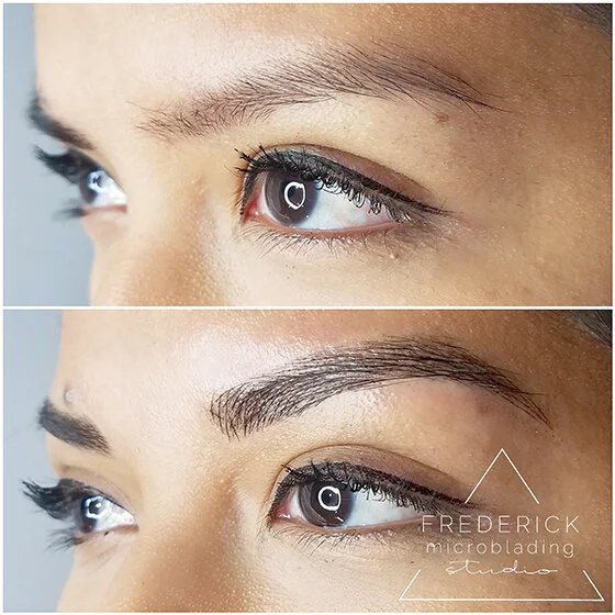 BEFORE & AFTER Pictures of Microblading — Frederick Microblading Studio ...