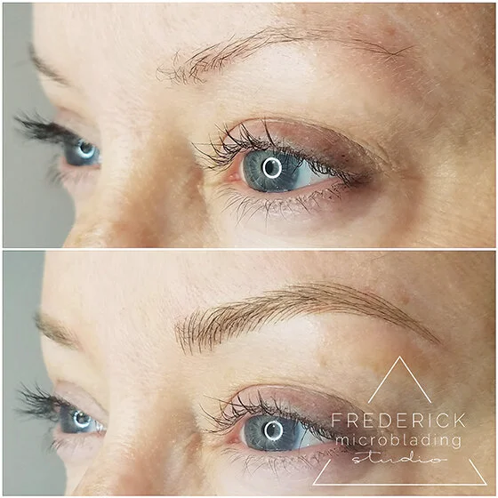 BEFORE & AFTER Pictures of Microblading — Frederick Microblading Studio ...