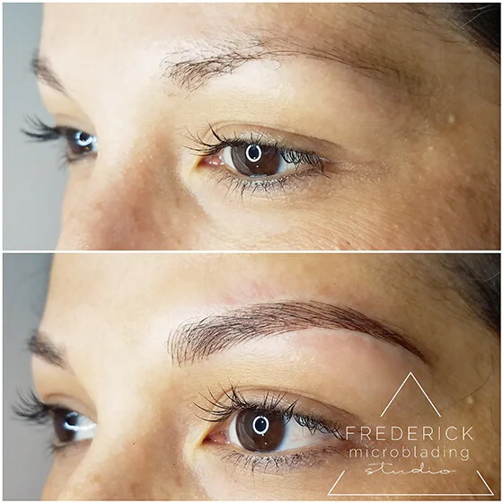 BEFORE & AFTER Pictures of Microblading — Frederick Microblading Studio ...