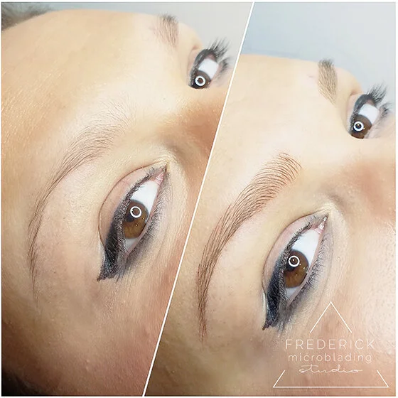 BEFORE & AFTER Pictures of Microblading — Frederick Microblading Studio ...
