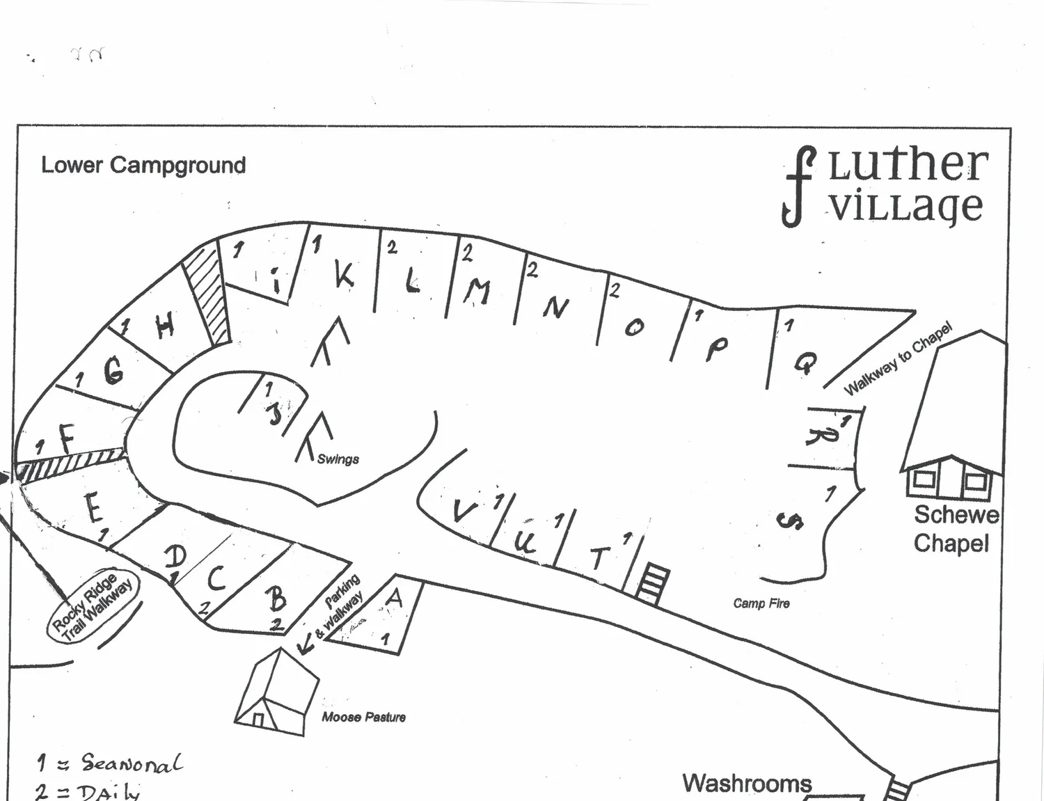 Campgrounds — Luther Village Camp | Dogtooth Lake