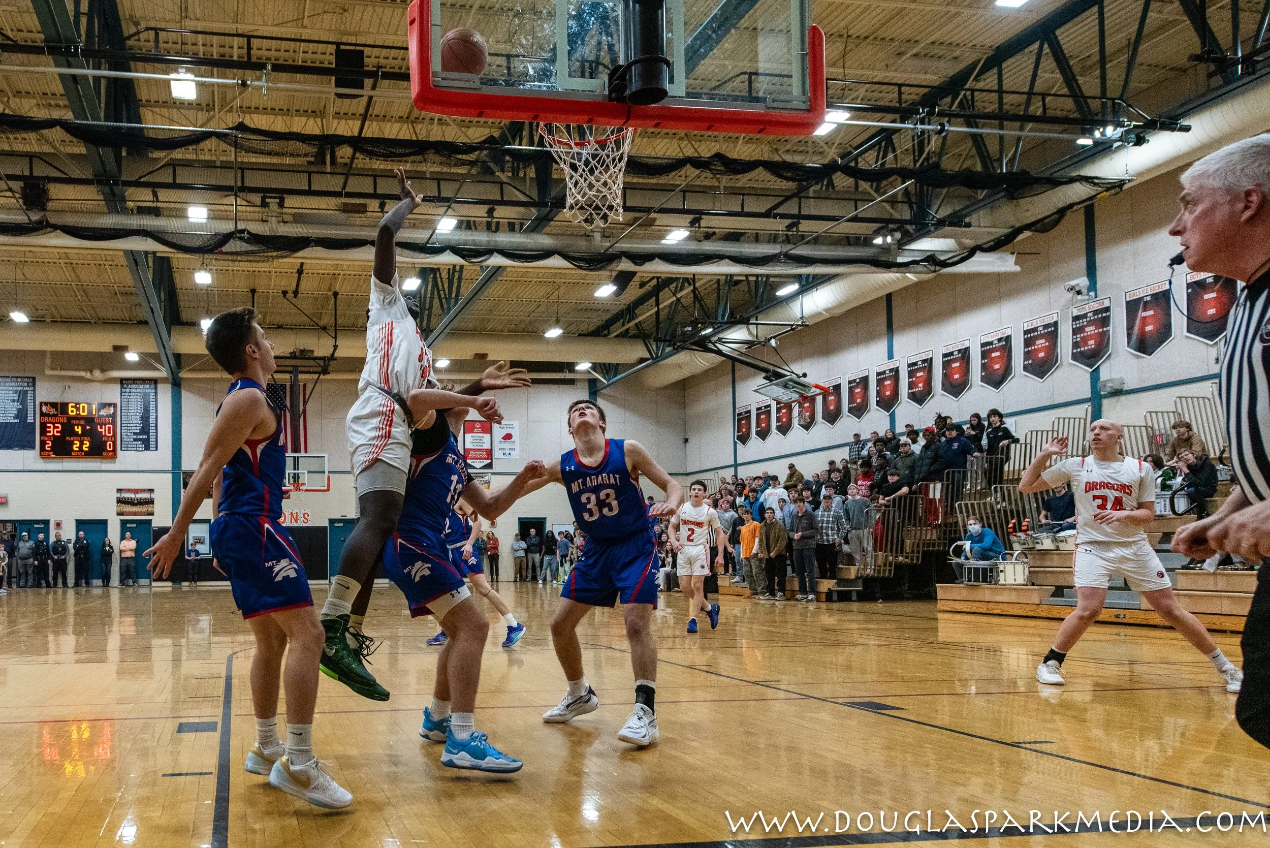Mt. Ararat Tops Brunswick, Boys Basketball — Douglas Park Media