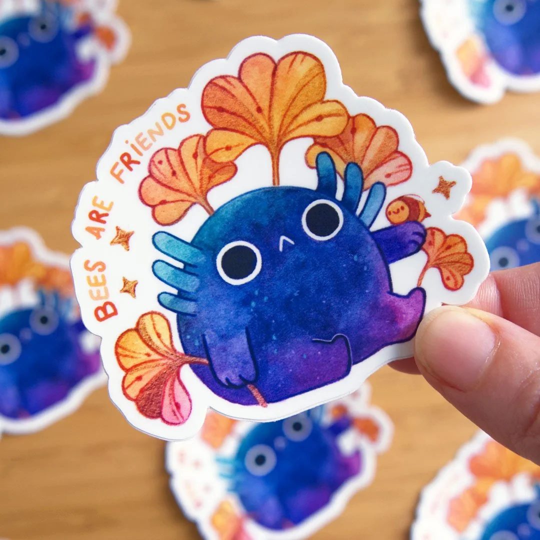Bees are friends • Sticker — ELLIE vs BEAR