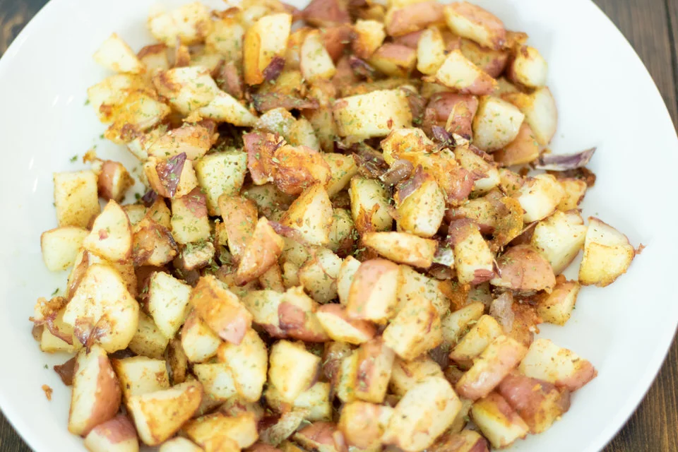 Crispy Roasted Old Bay Potatoes ~ The Buttered Home