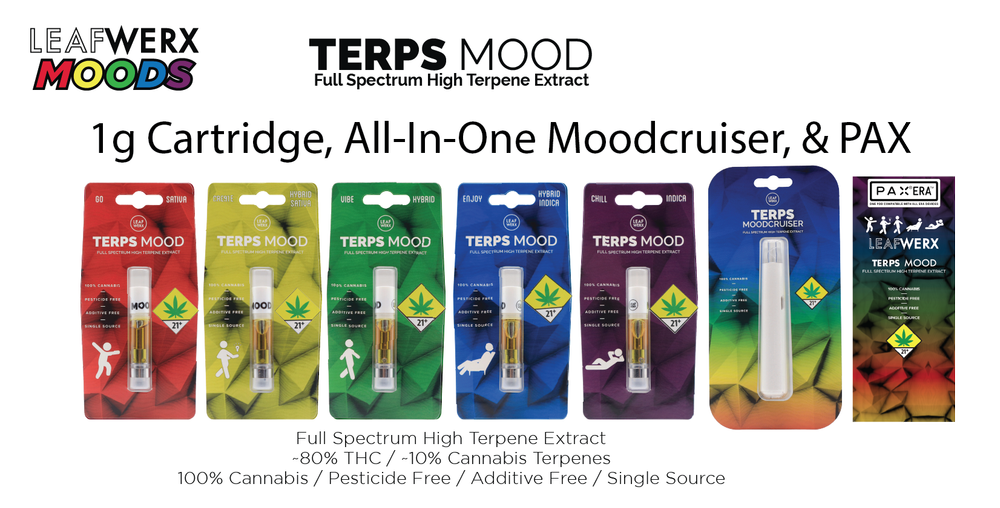 Products: Leafwerx Moods - THC Mood & Terps Mood 1g Cartridges & 1g PAX ...