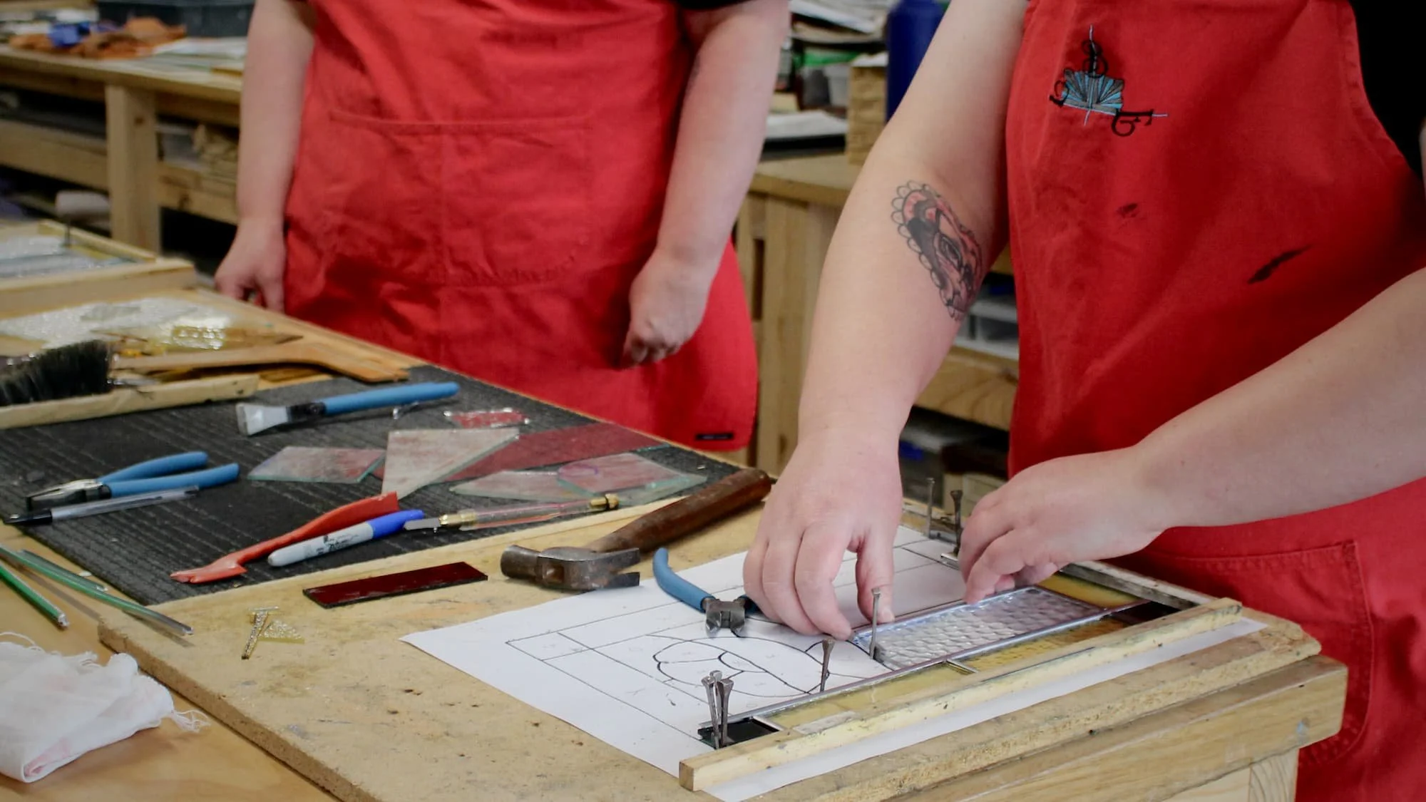 Glass Leadlight Window Workshop — The Old Auction House Creative Hub ...