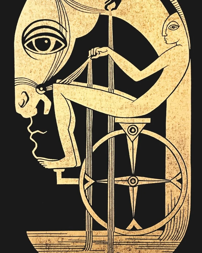 'In Search of the Miraculous' Original Linocut Print (3 Colourways ...