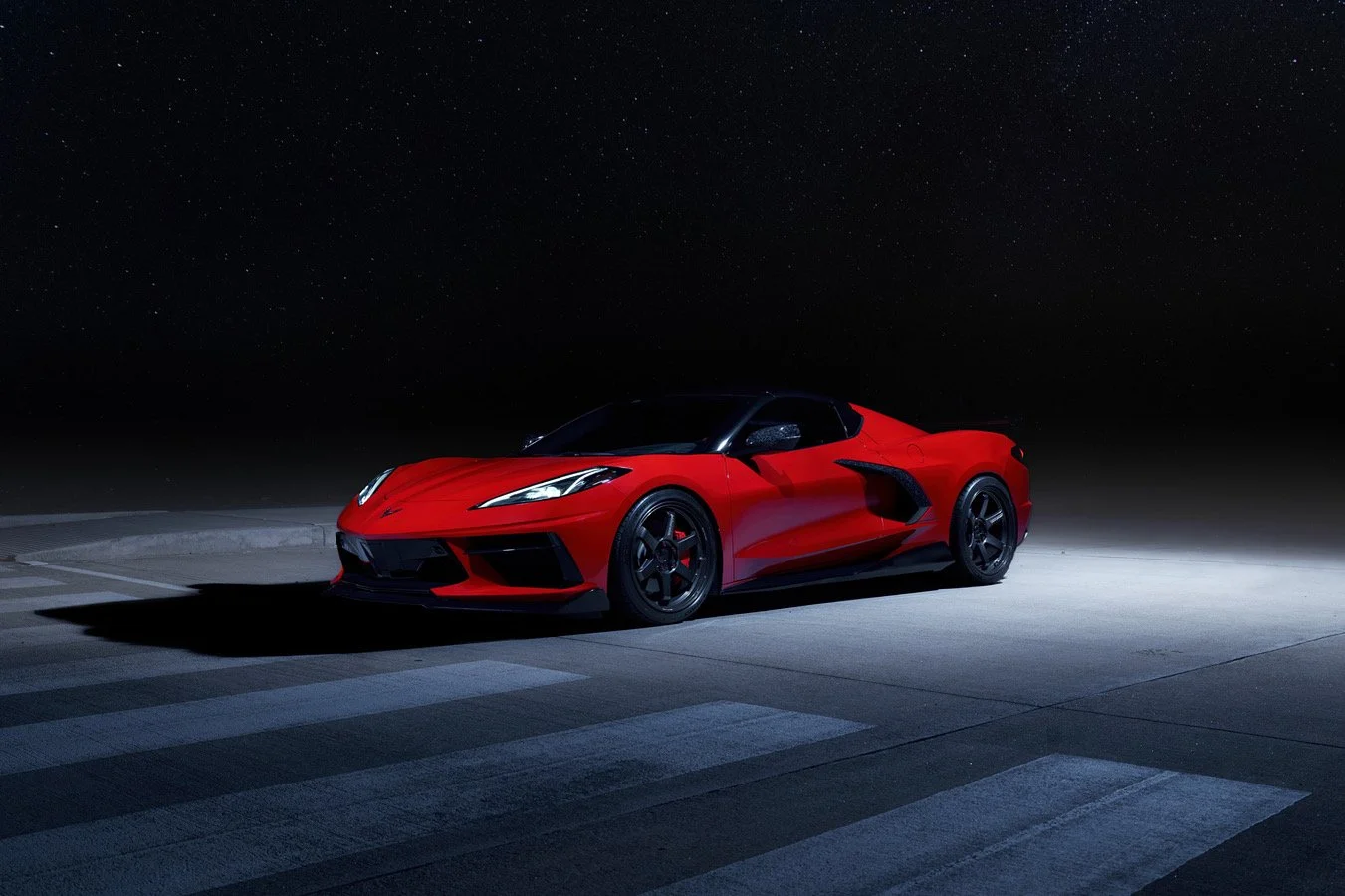 C8 Corvette on Rays Engineering Volk Racing TE37 Ultra M-Spec — System ...