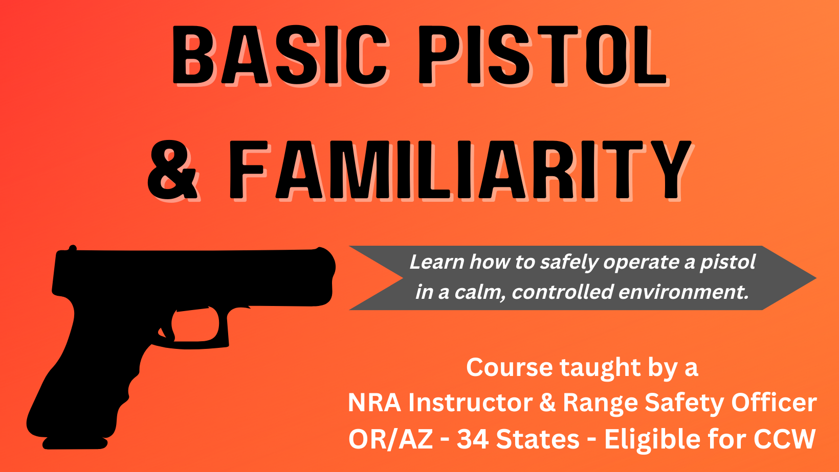 Basic Pistol CCW — CPR For Life