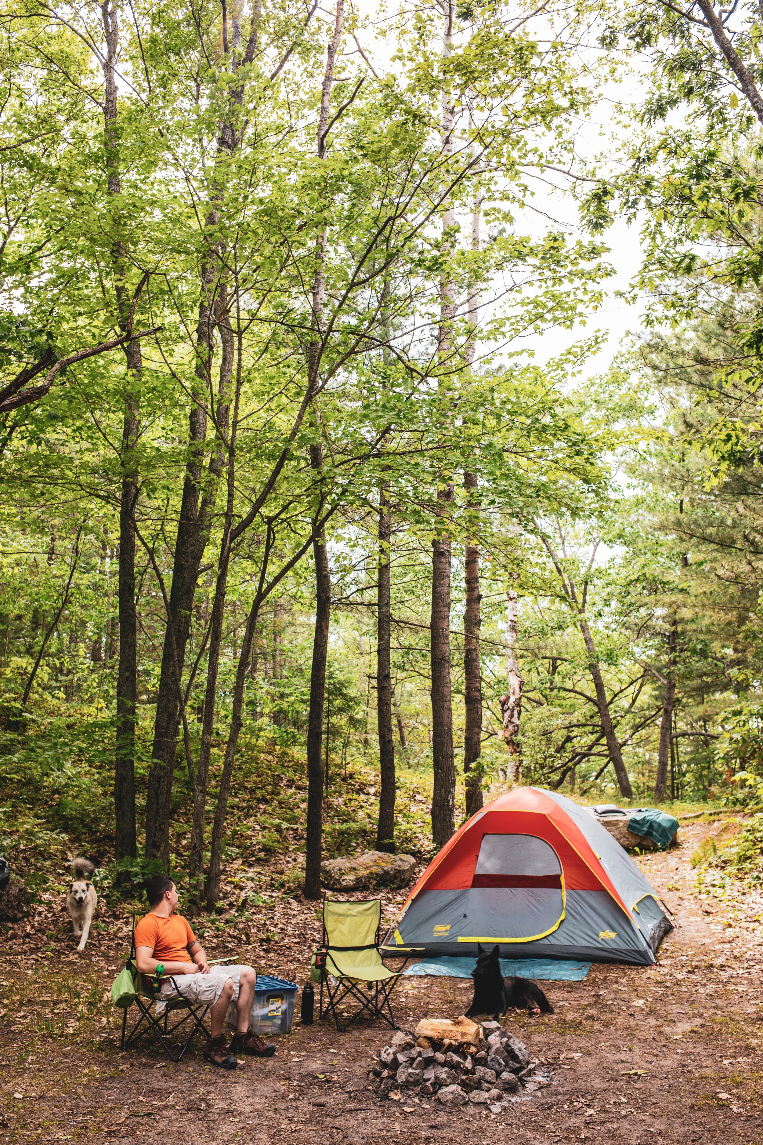 Mackinaw Michigan Dispersed Camping & Campfire Cooking — Searra Liggett