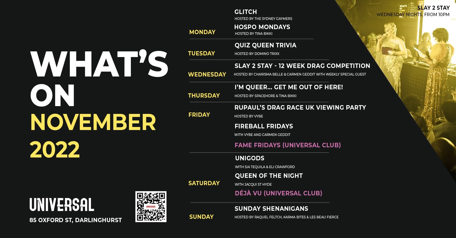 7 Nights of DRAG | UNIVERSAL SYDNEY