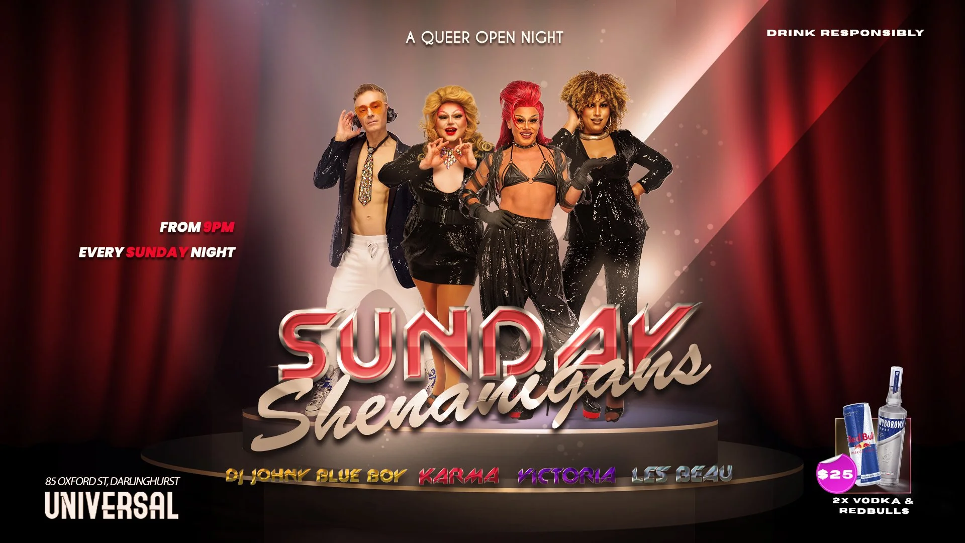 Sunday Shenanigans | UNIVERSAL SYDNEY