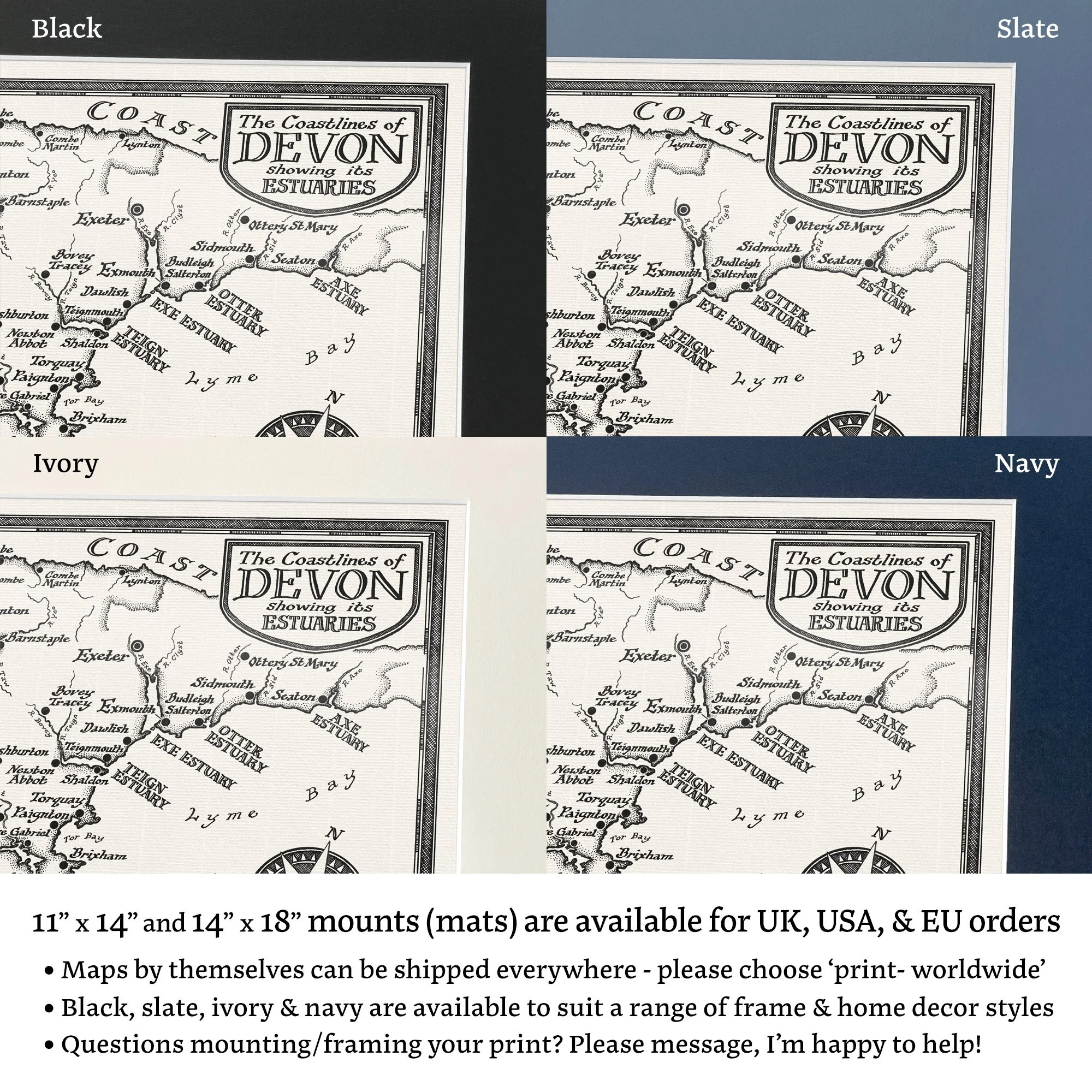 Manuscript Maps — Devon Coastlines Map