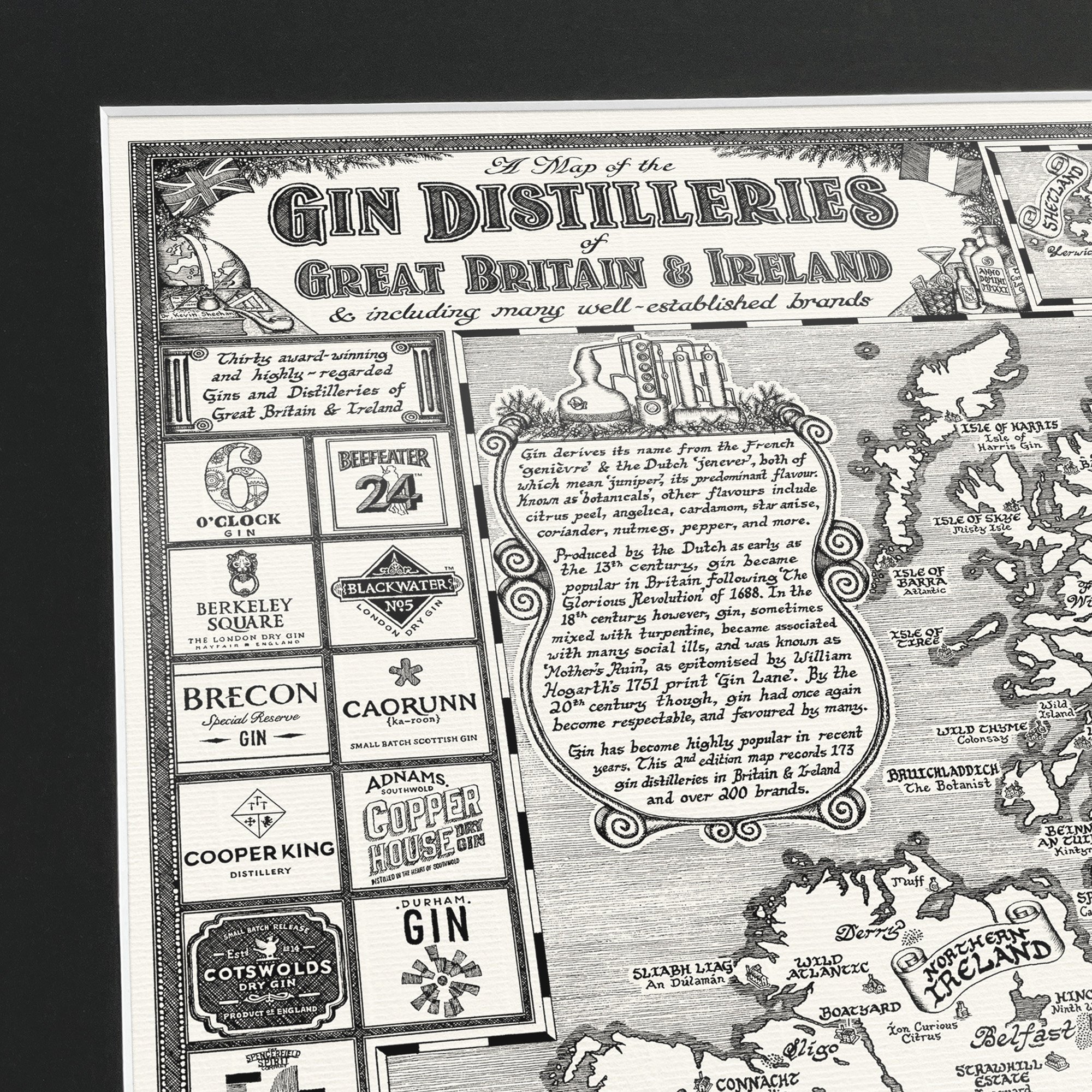 Manuscript Maps — Gin Distilleries of Britain & Ireland