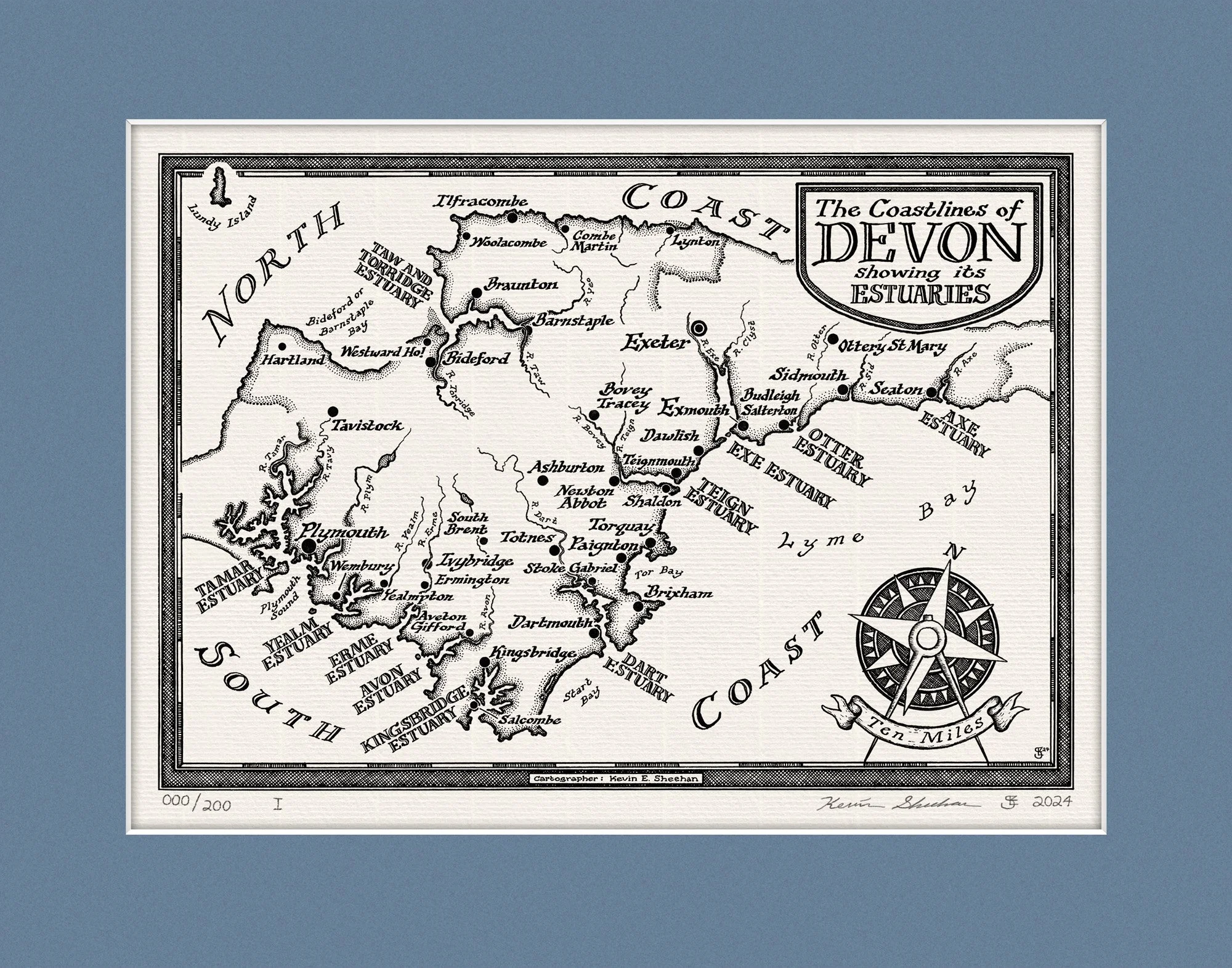 Manuscript Maps — Devon Coastlines Map