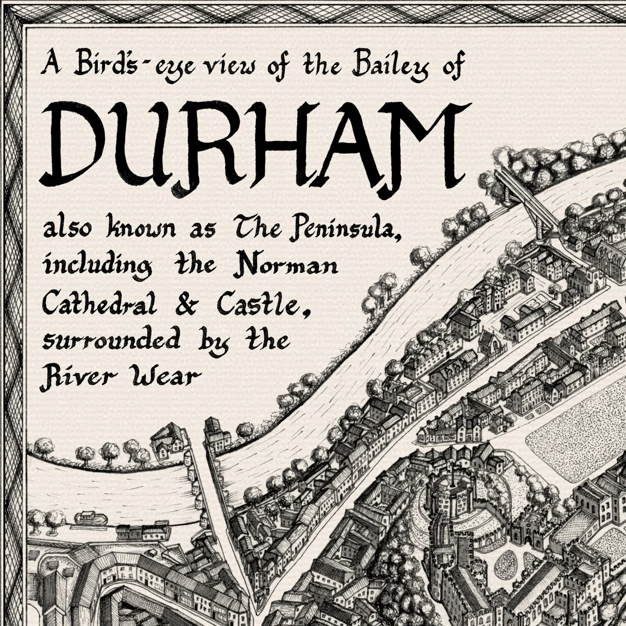Manuscript Maps — Durham University Tote Bag