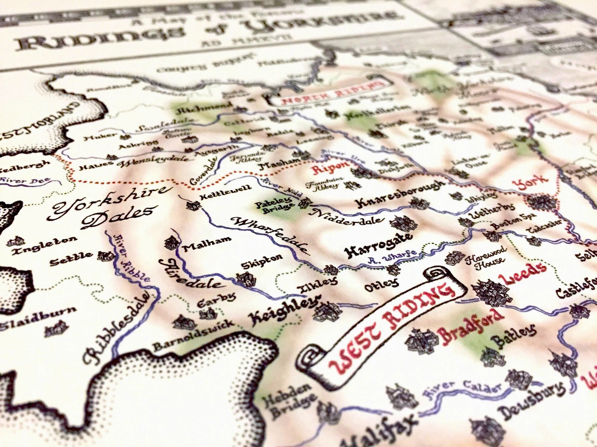 Manuscript Maps — Yorkshire Ridings Map
