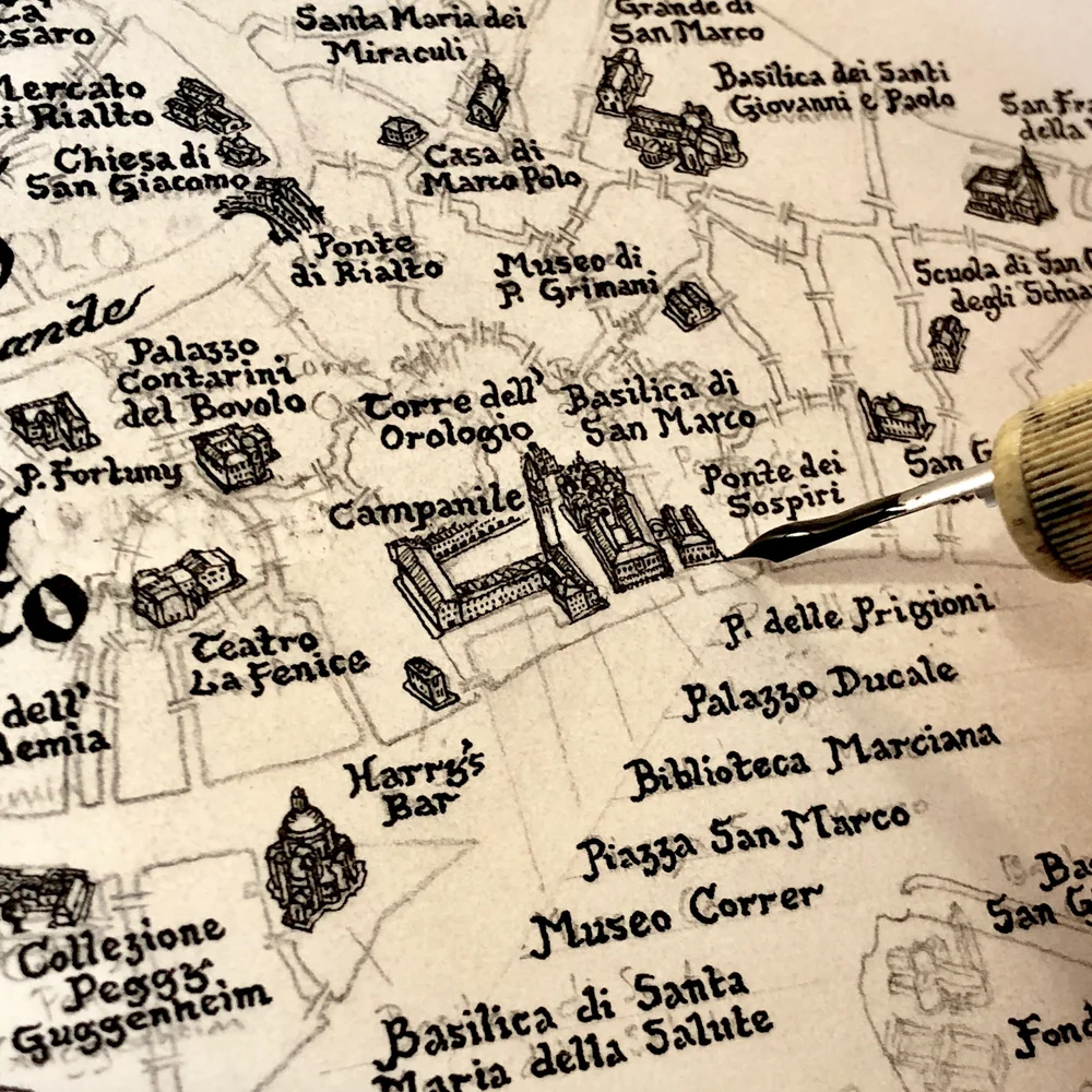 Manuscript Maps — Making Maps : Part 2 - Ink Drawing and Calligraphy