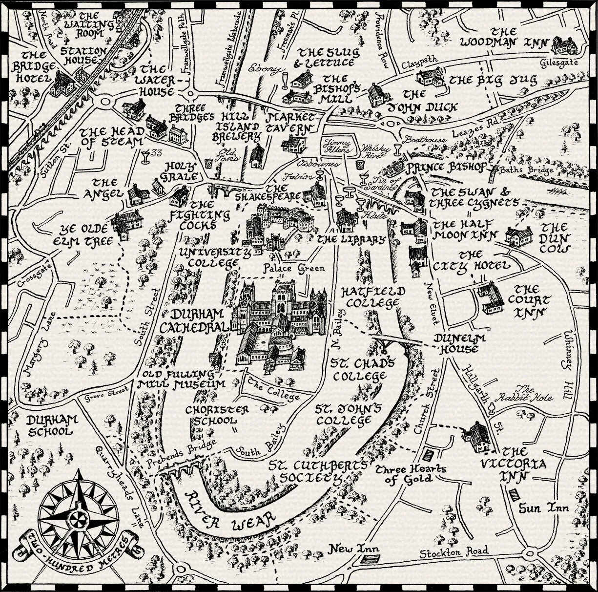 Manuscript Maps — Pubs of Durham Map