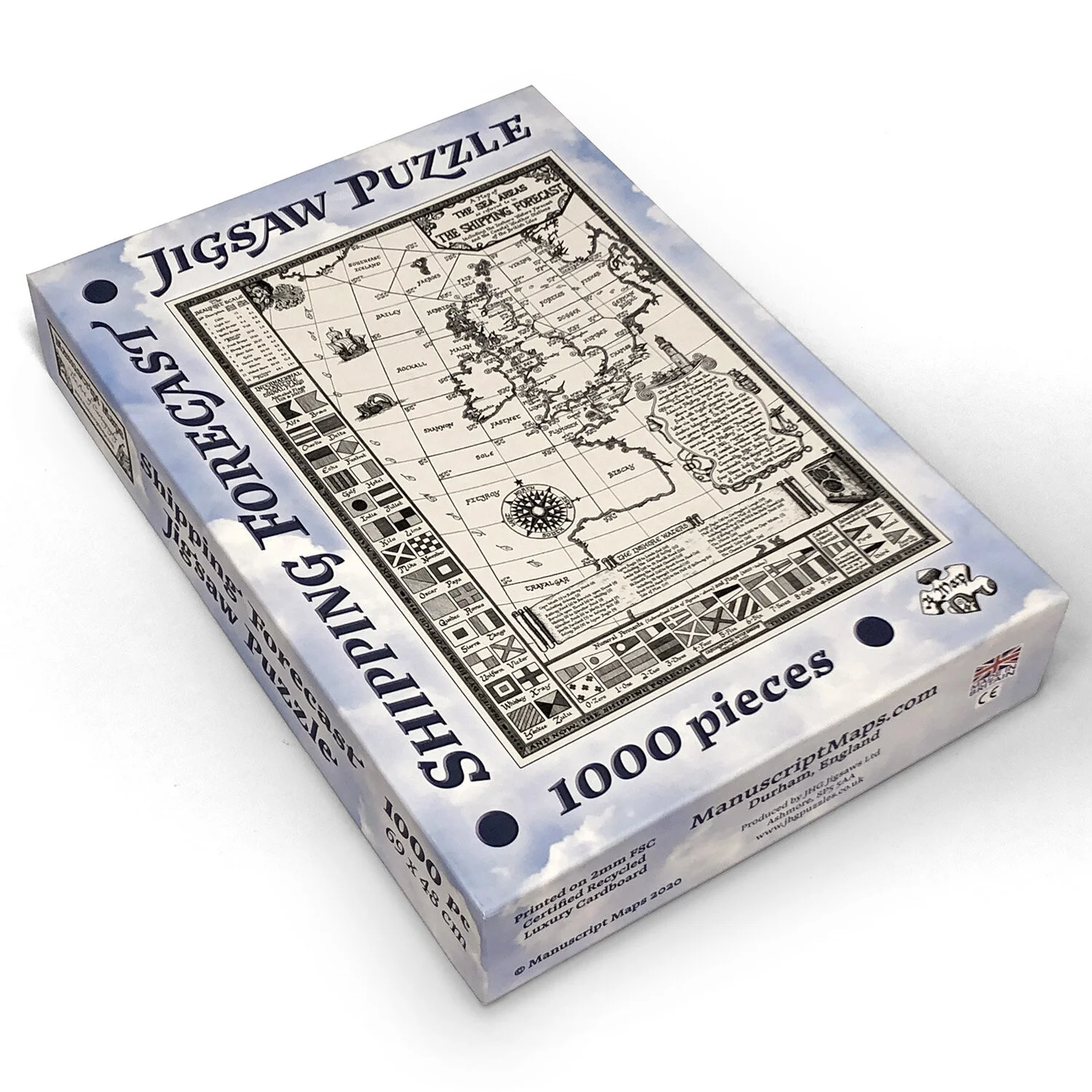 Manuscript Maps — Shipping Forecast Puzzle - 1000 pieces