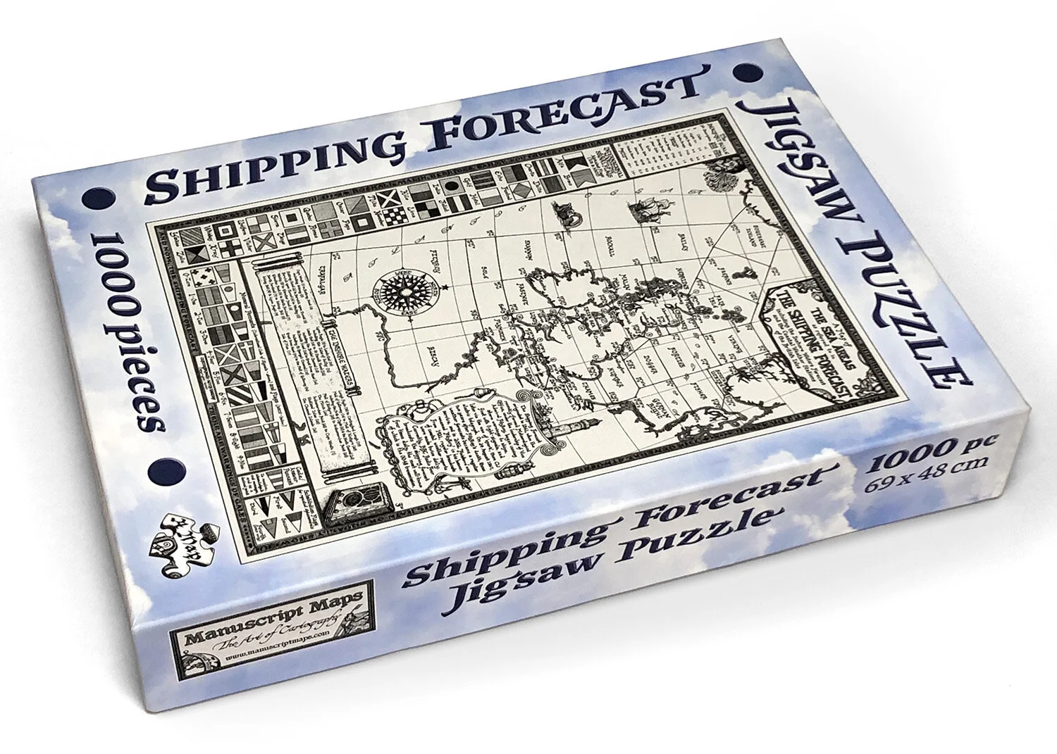 Manuscript Maps — Shipping Forecast Jigsaw Puzzle - 1000 pieces