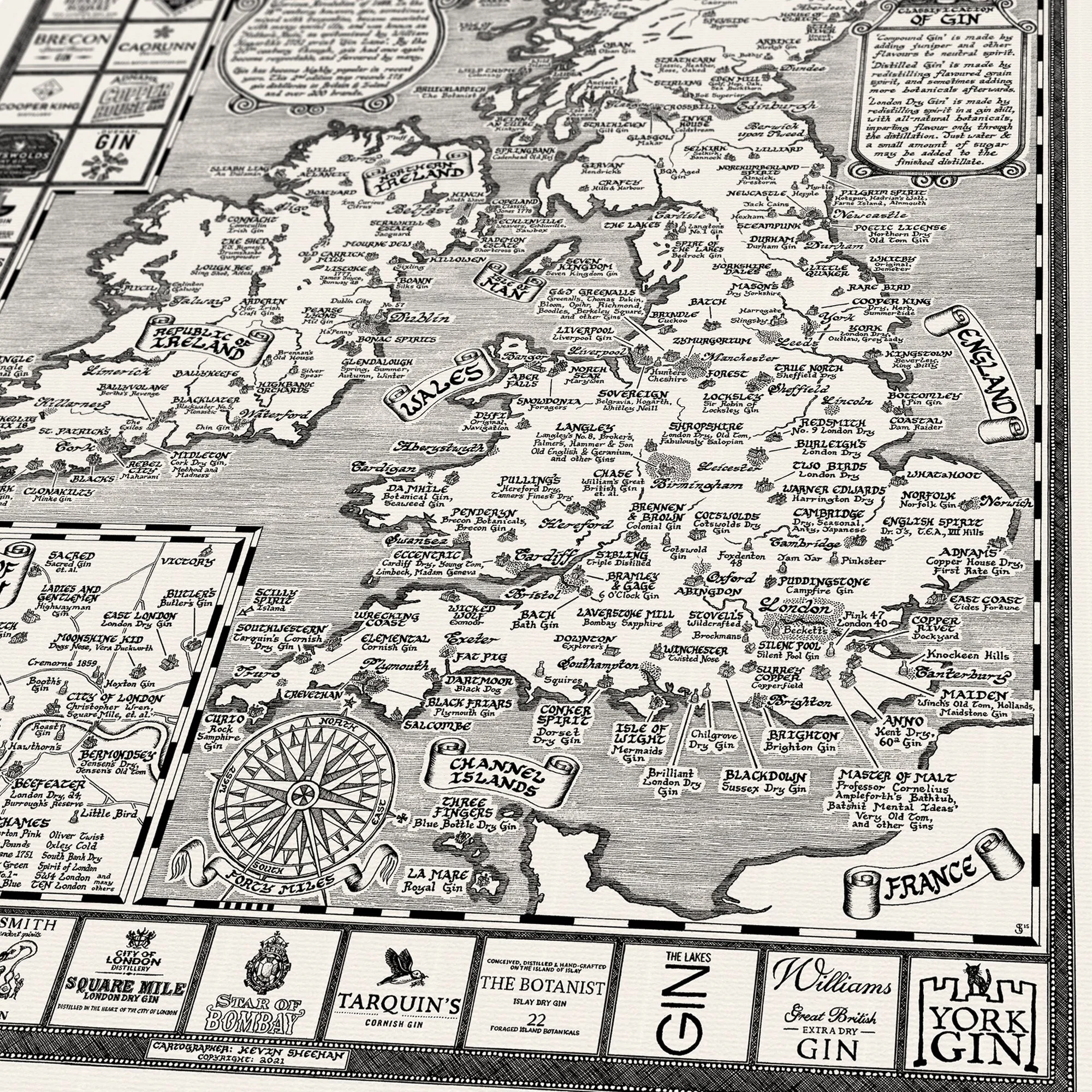 Manuscript Maps — Gin Distilleries of Britain & Ireland