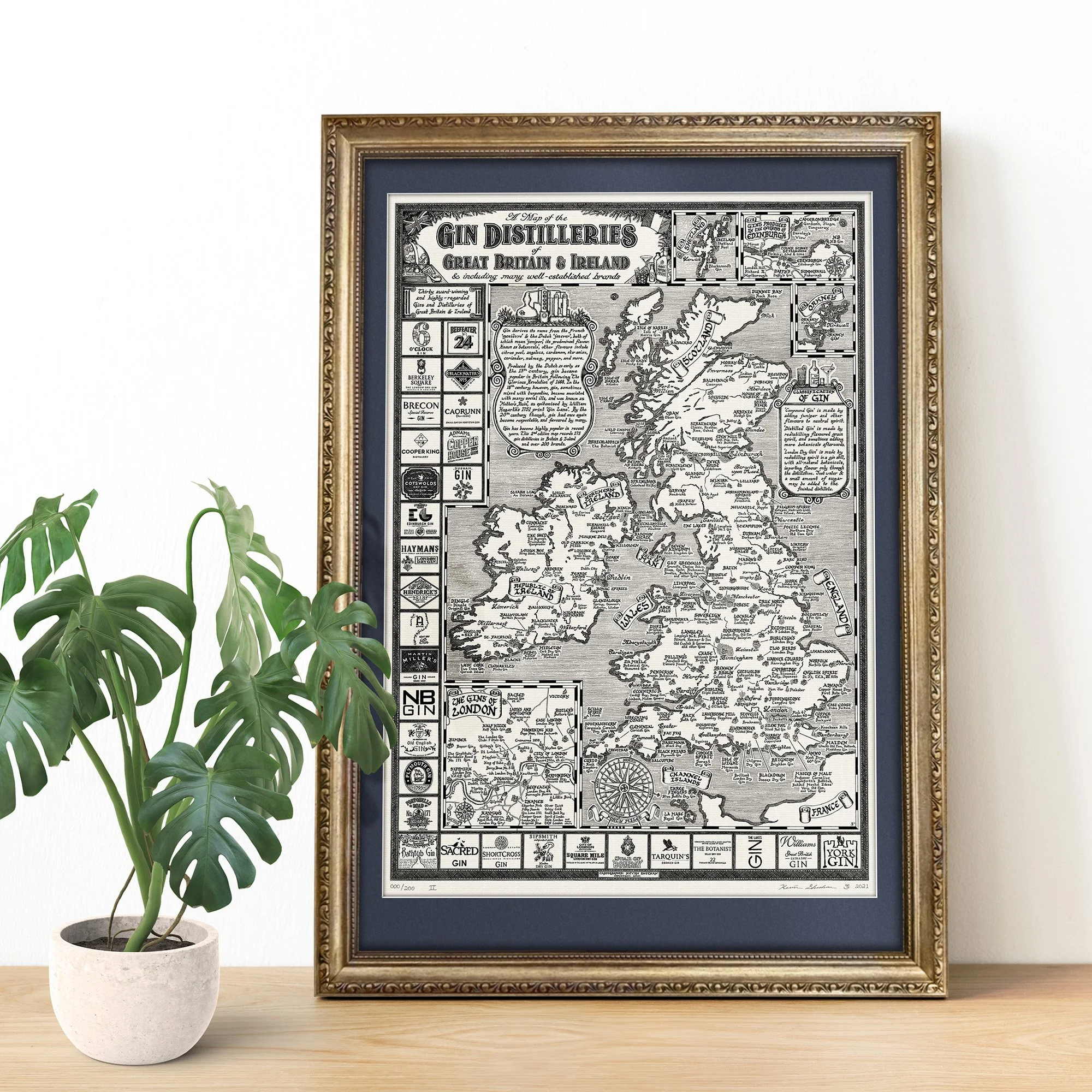 Manuscript Maps — Gin Distilleries of Britain & Ireland