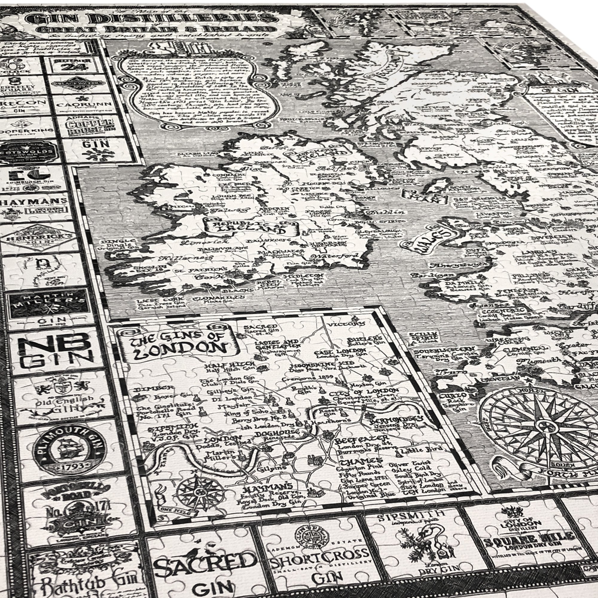 Manuscript Maps — Gin Distilleries of Britain & Ireland