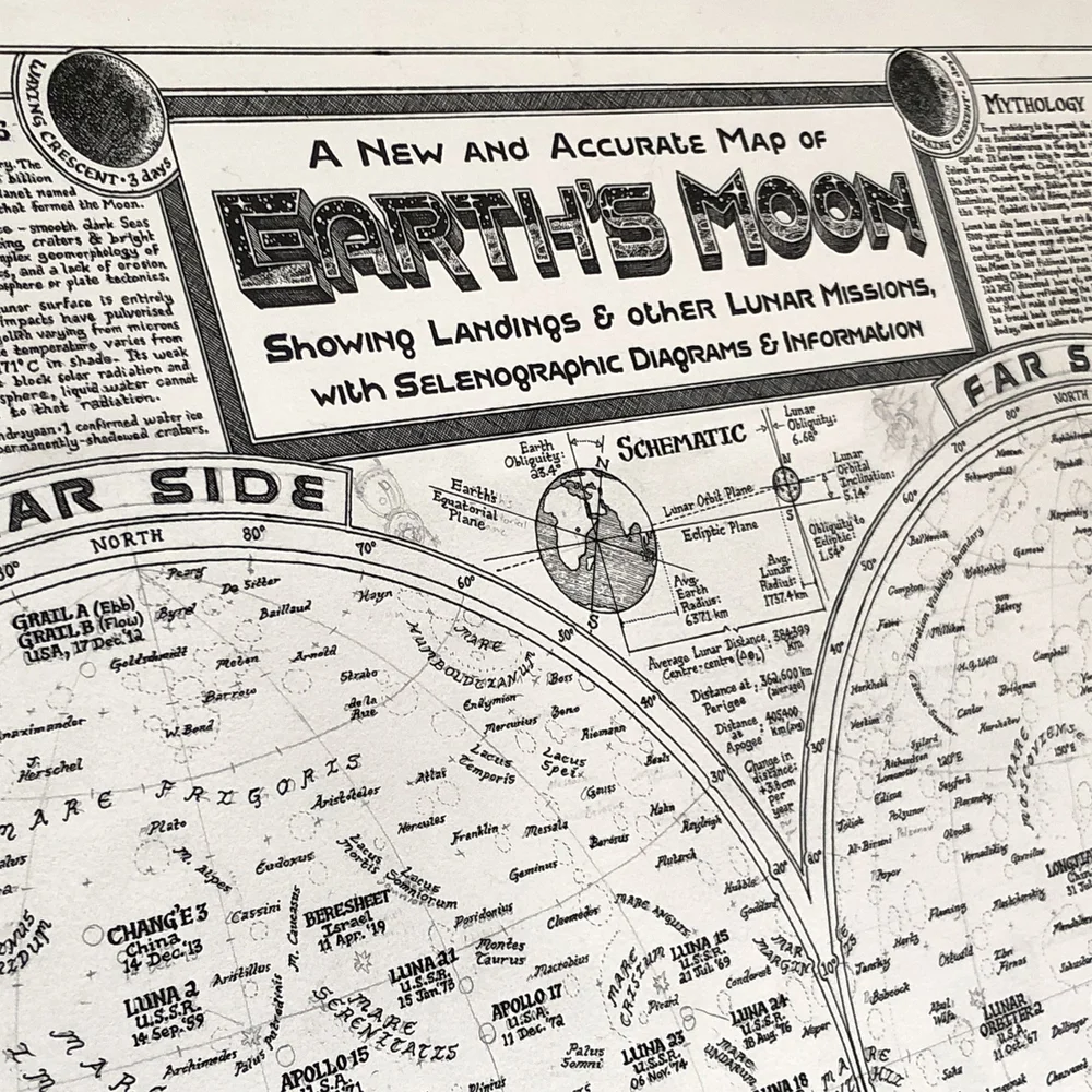 National Geographic Moon Map