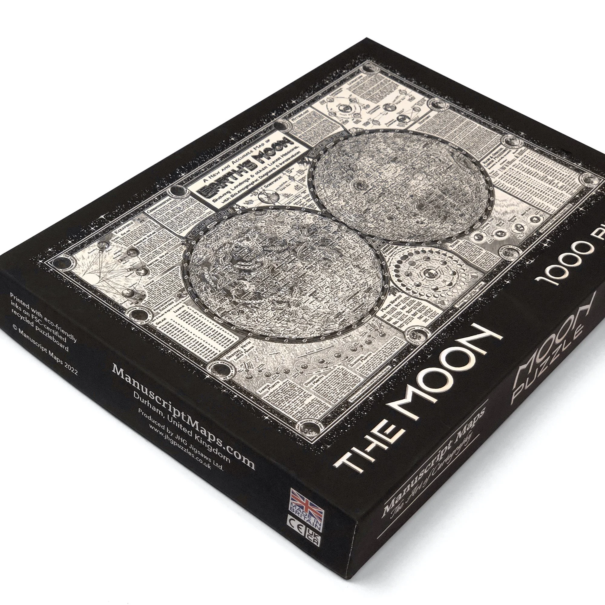 Manuscript Maps — Moon Map Jigsaw Puzzle 1000 pieces