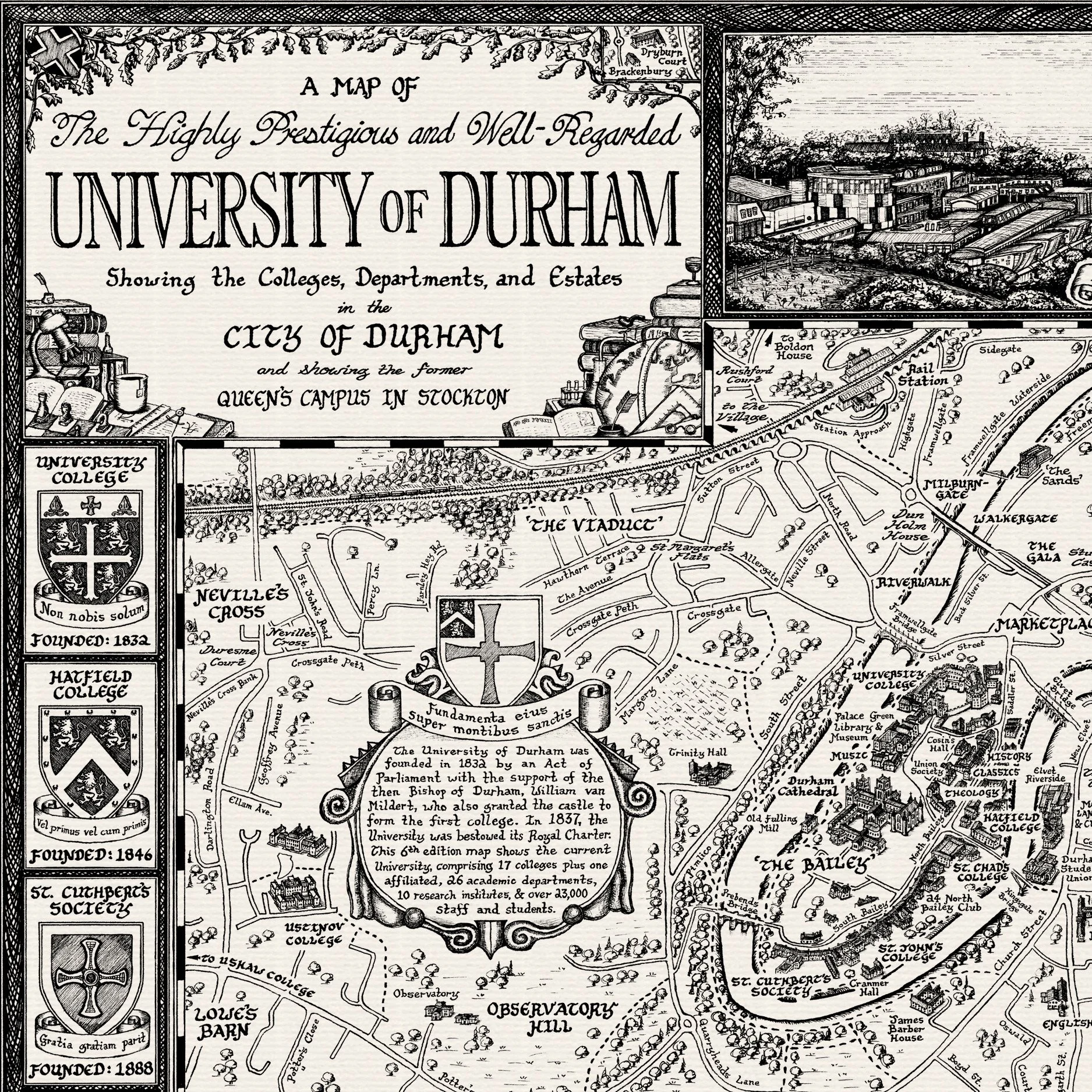 Manuscript Maps — The Pub Map of Durham