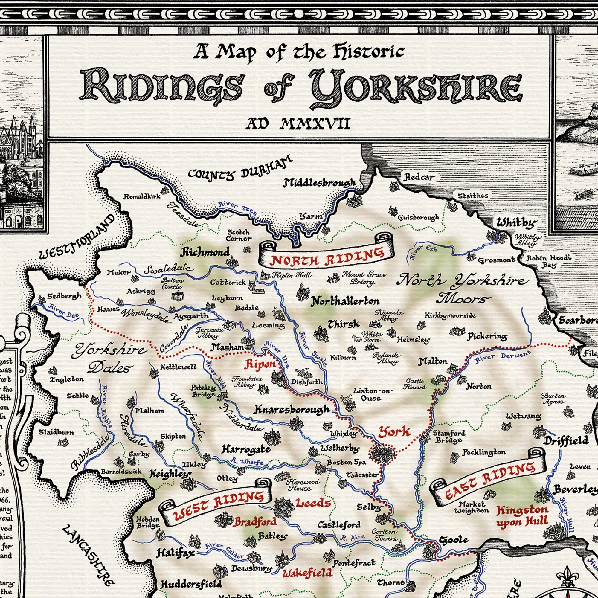 Manuscript Maps — Yorkshire Ridings Map