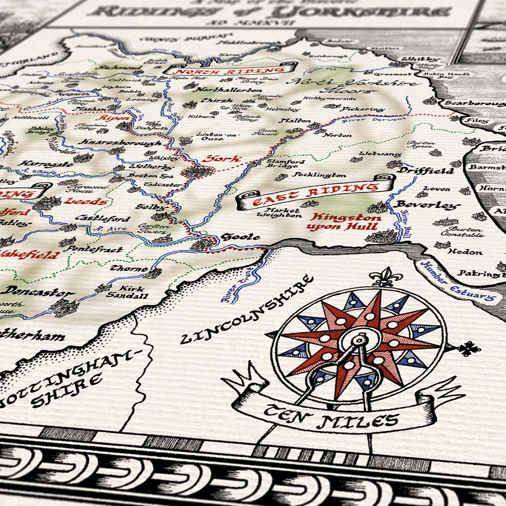 Manuscript Maps — Yorkshire Ridings Map
