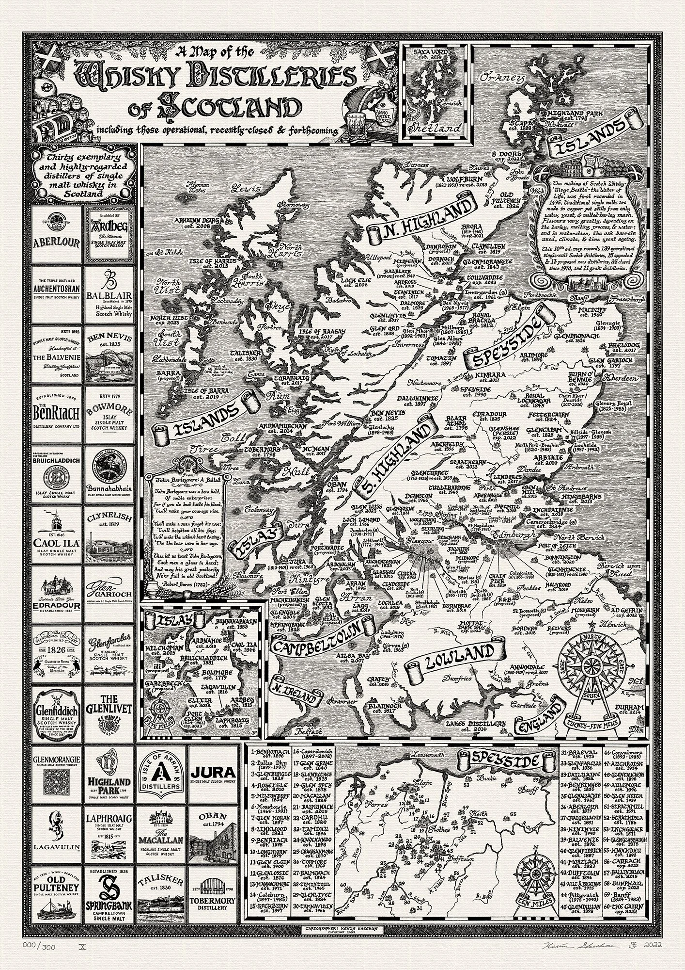 Manuscript Maps — Whisky Map of Scotland