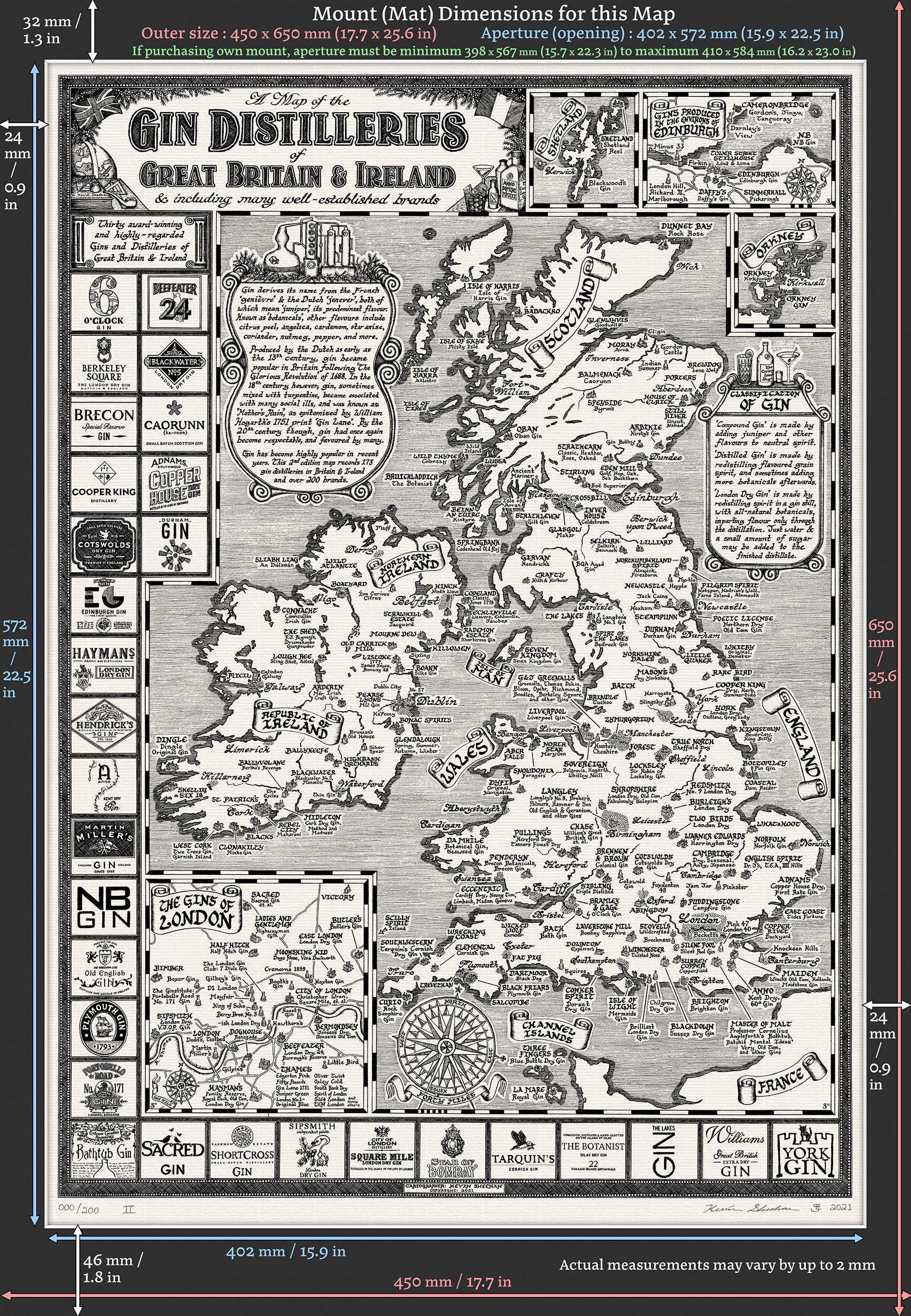 Manuscript Maps — Gin Distilleries of Britain & Ireland
