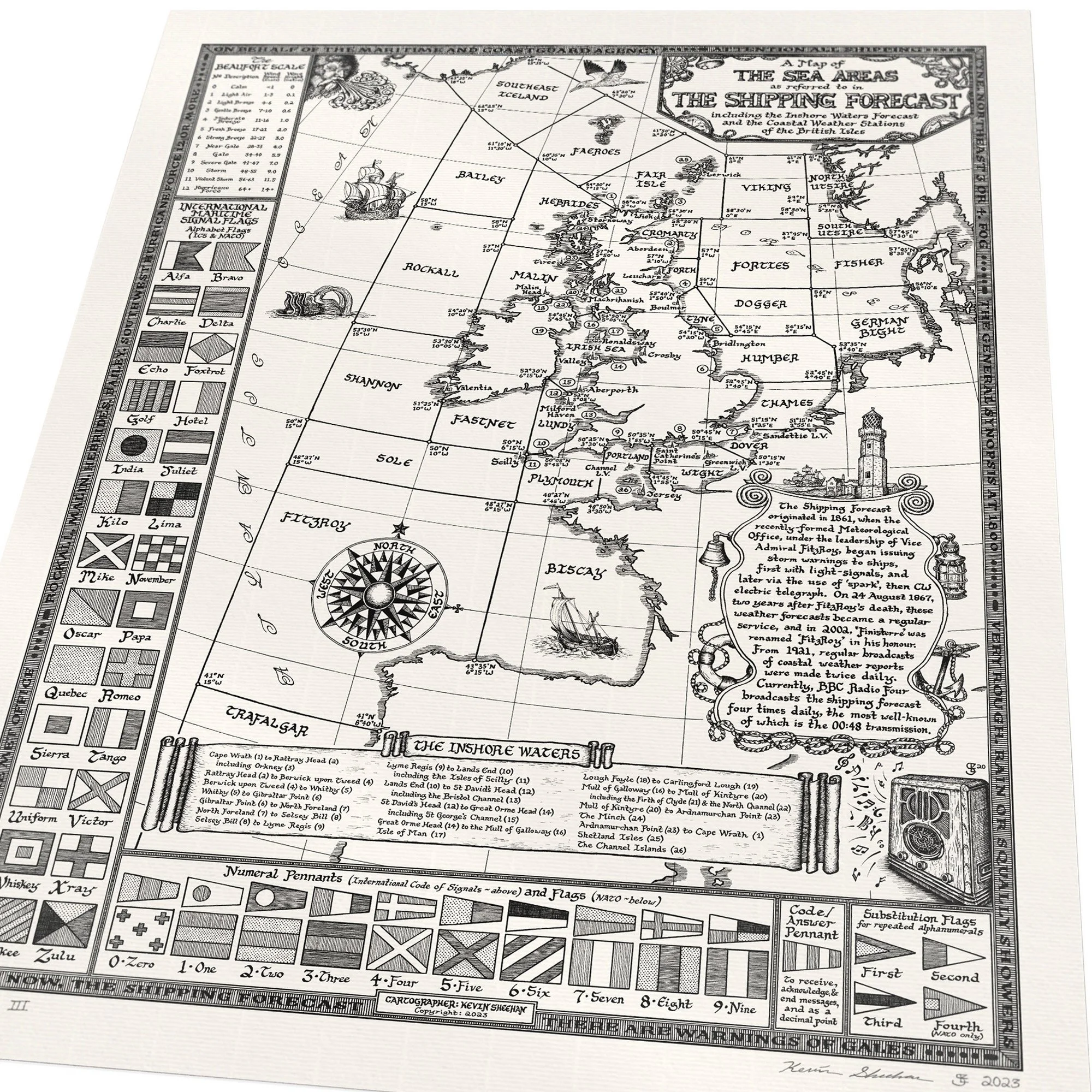 Manuscript Maps — Shipping Forecast Map