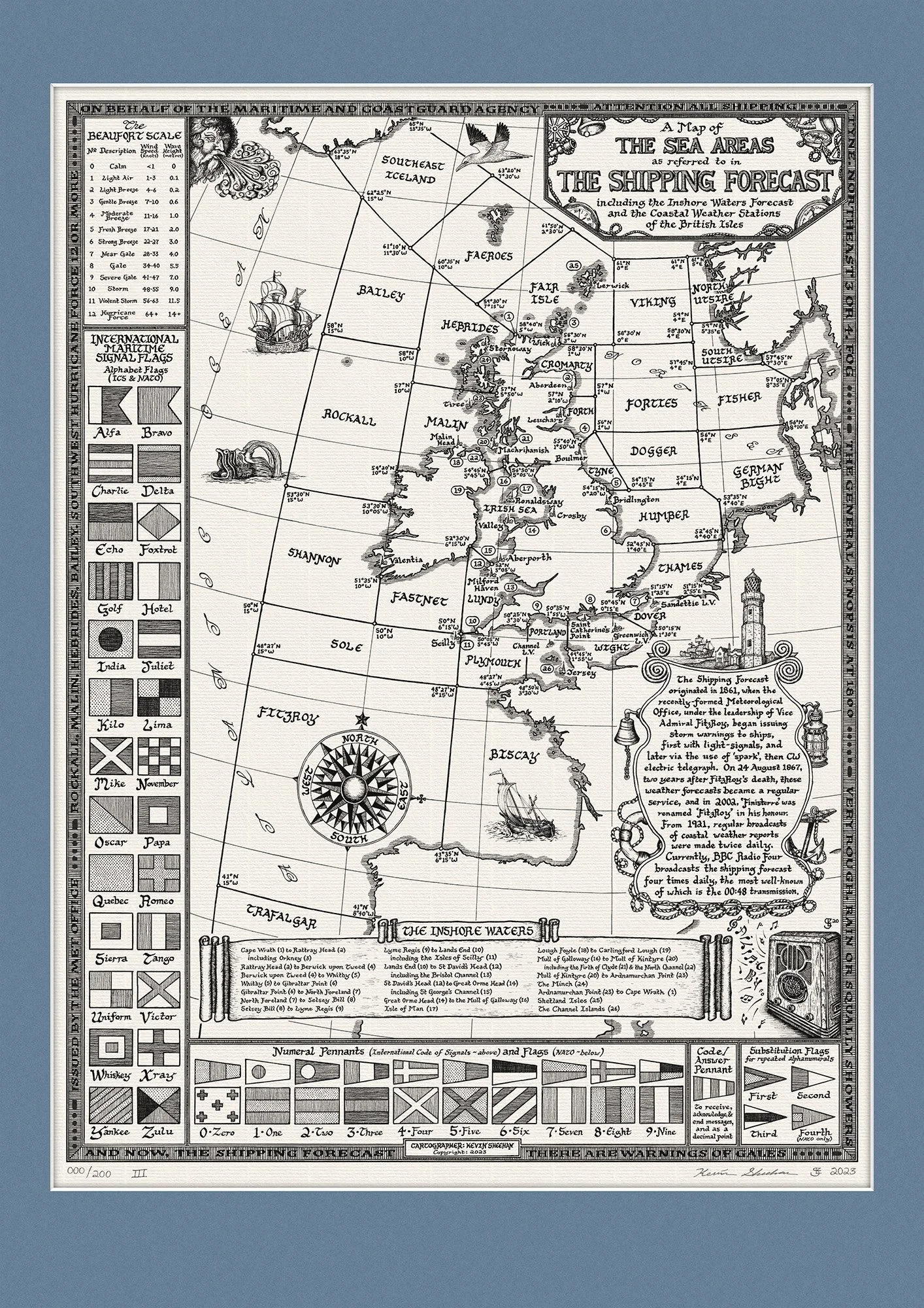 Manuscript Maps — Shipping Forecast Map