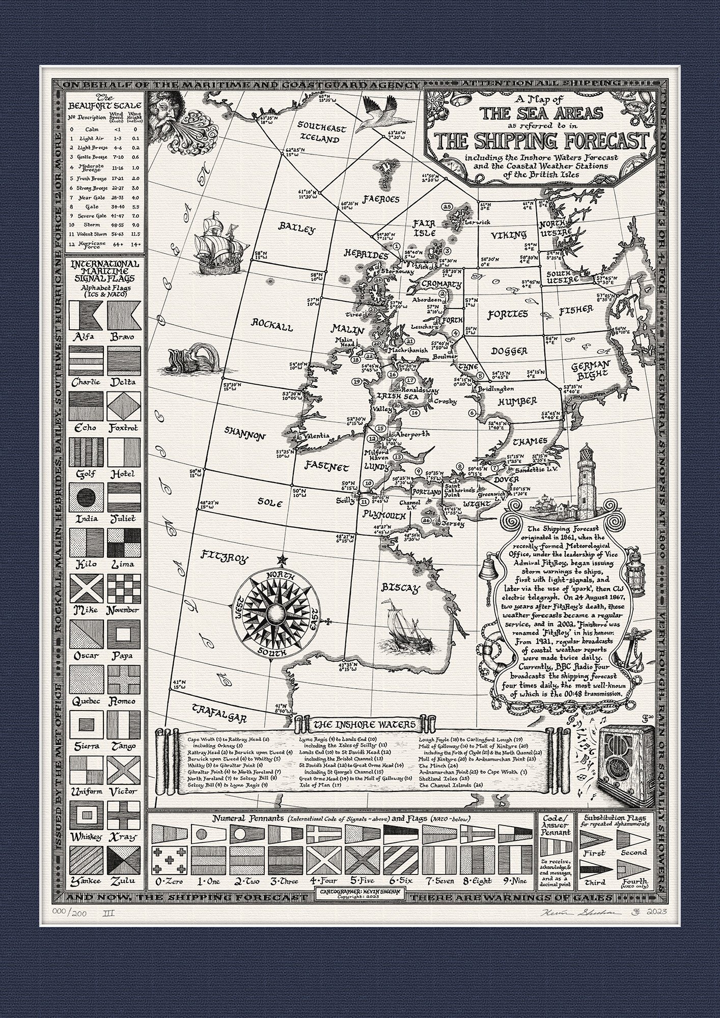 Manuscript Maps — Shipping Forecast Map
