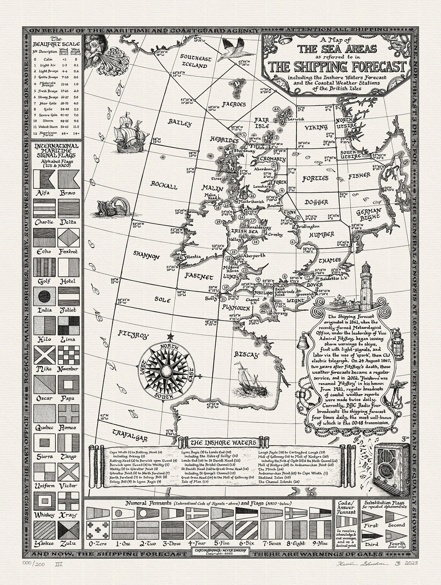 Manuscript Maps — Shipping Forecast Map