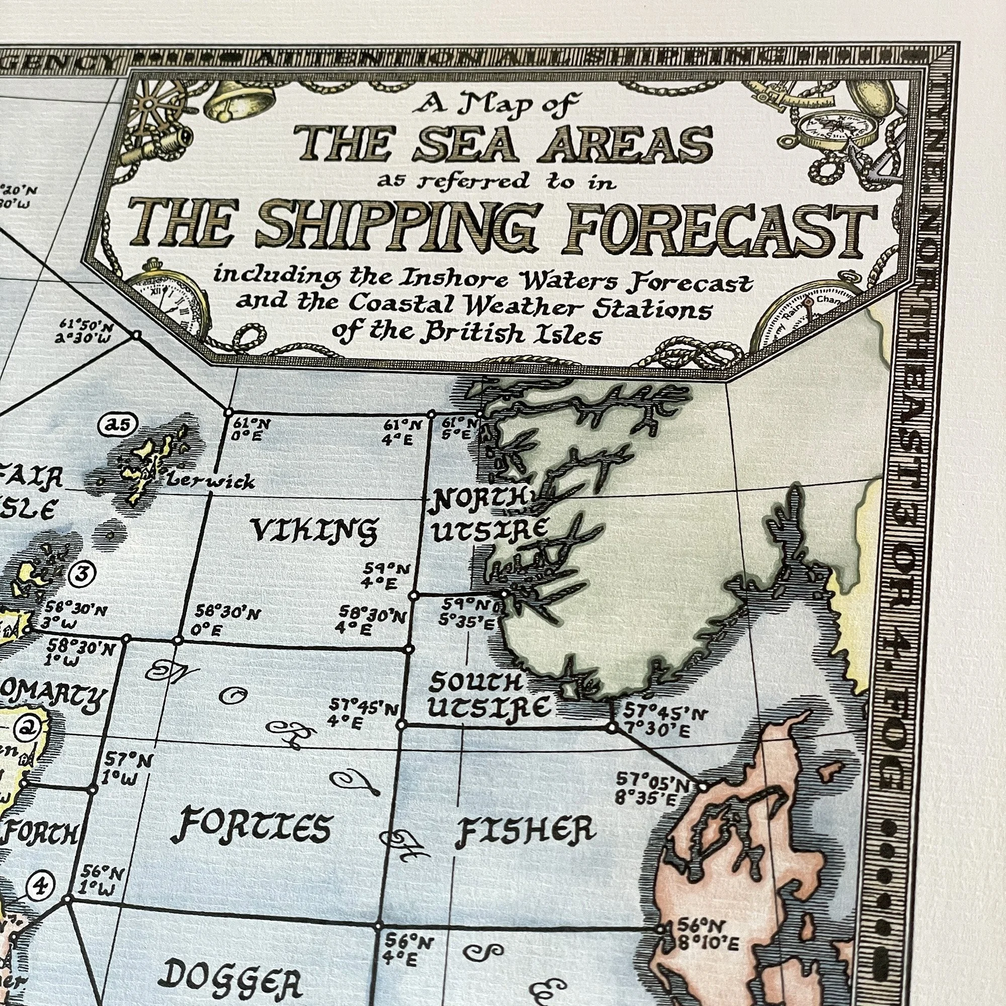 Manuscript Maps — The Shipping Forecast Map