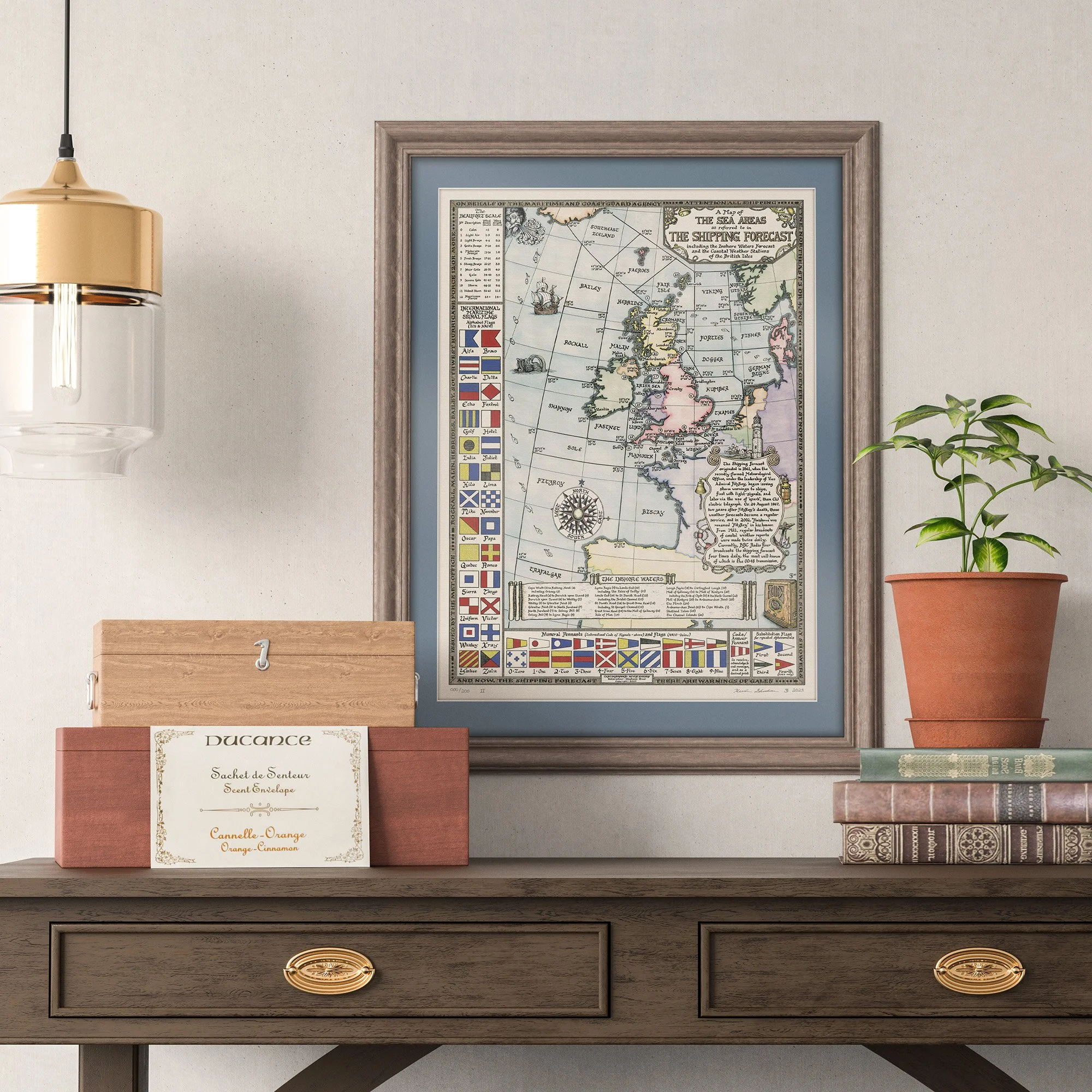 Manuscript Maps — Colour Shipping Forecast Map