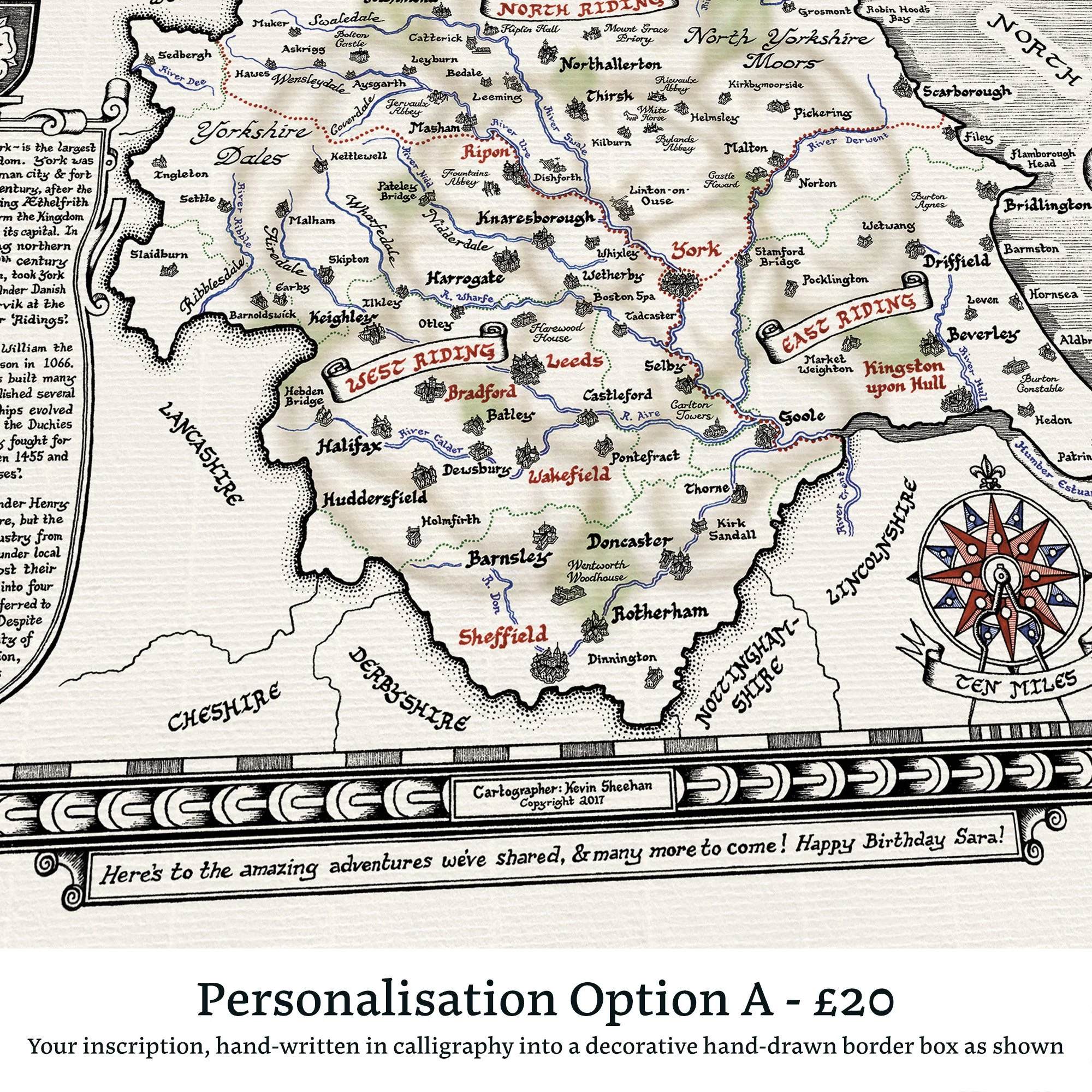Manuscript Maps — Yorkshire Ridings Map