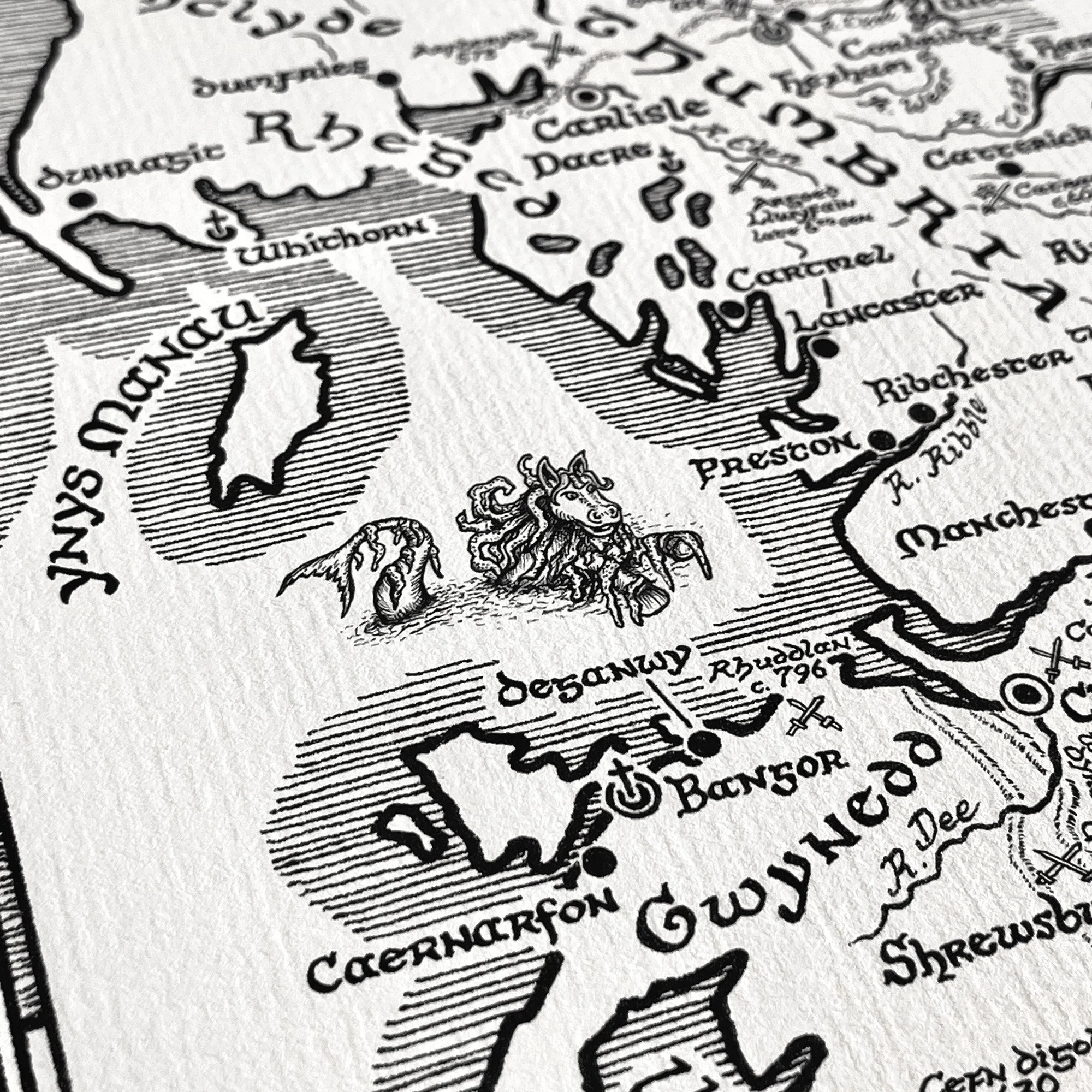 Manuscript Maps — Map of Anglo-Saxon Britannia