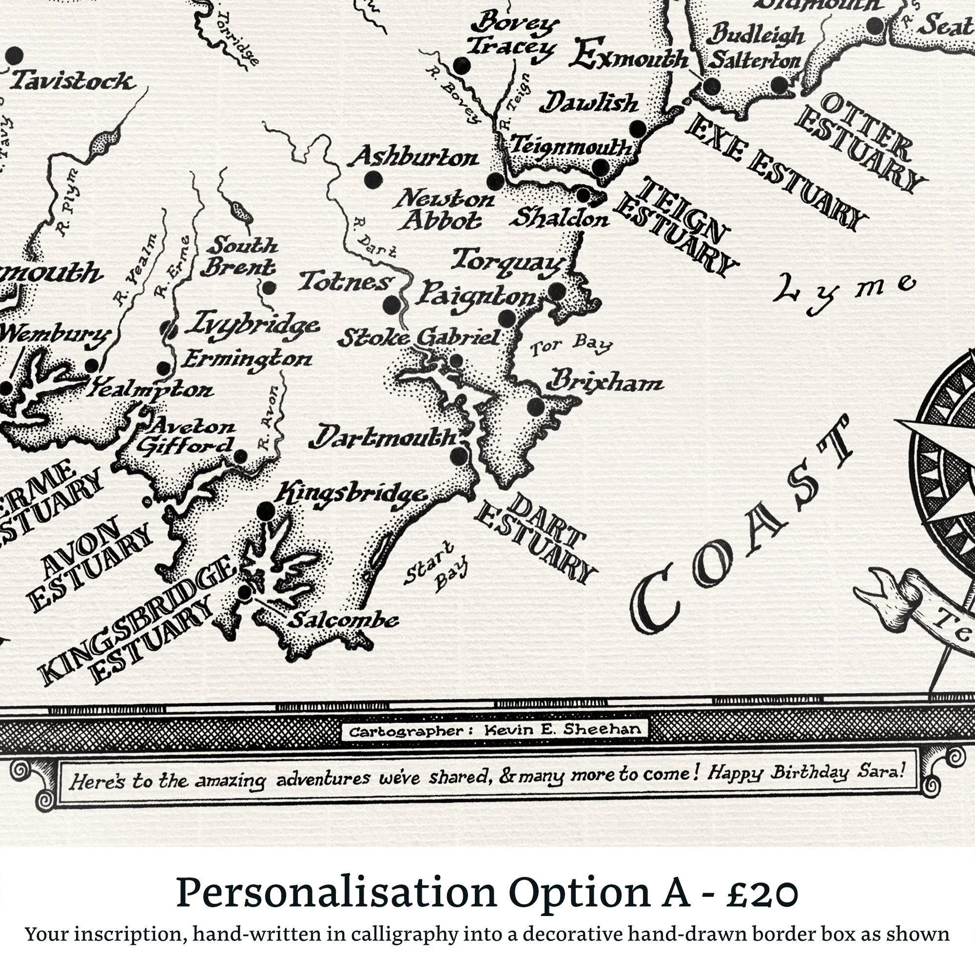 Manuscript Maps — Devon Coastlines Map