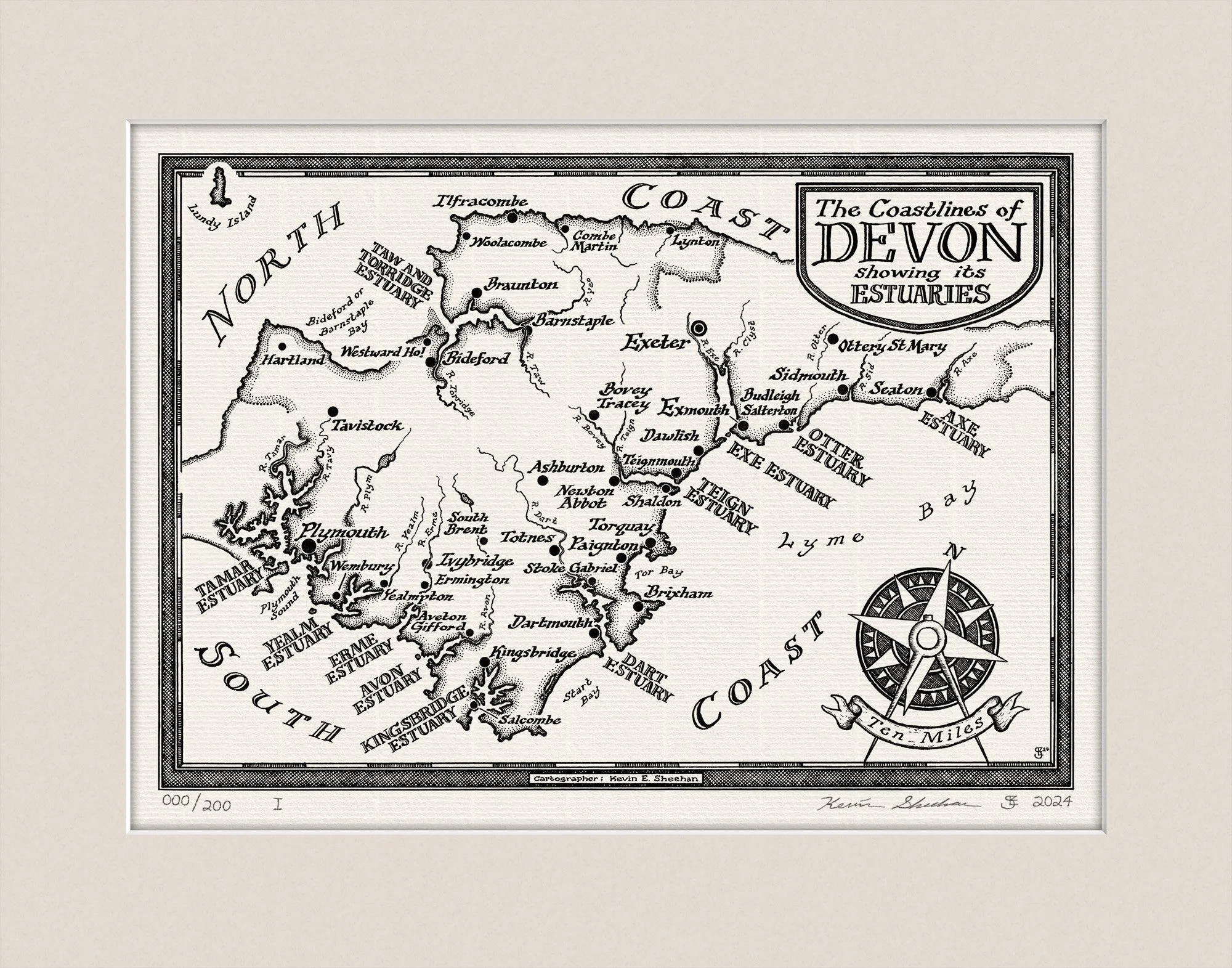 Manuscript Maps — Devon Coastlines Map