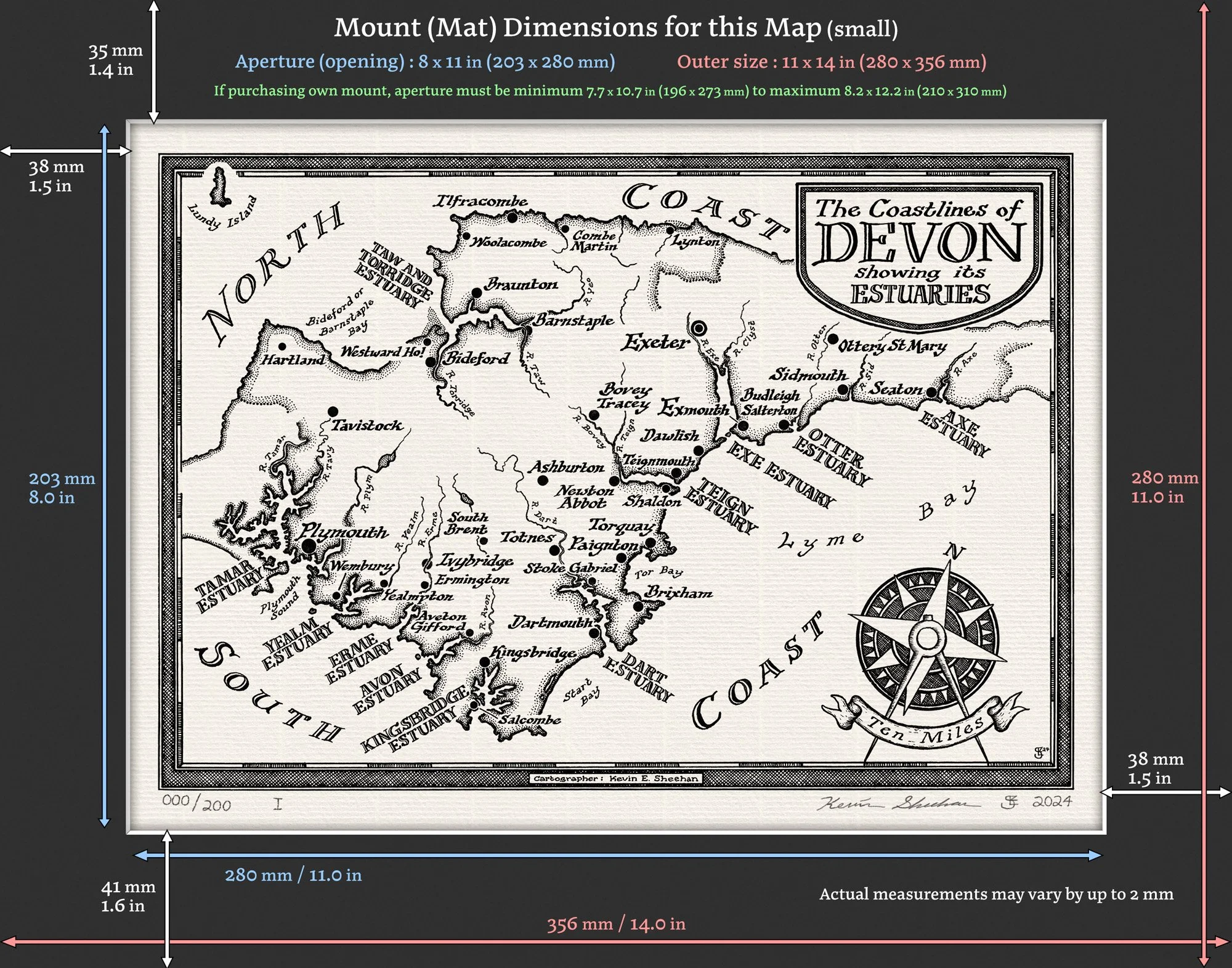 Manuscript Maps — Devon Coastlines Map